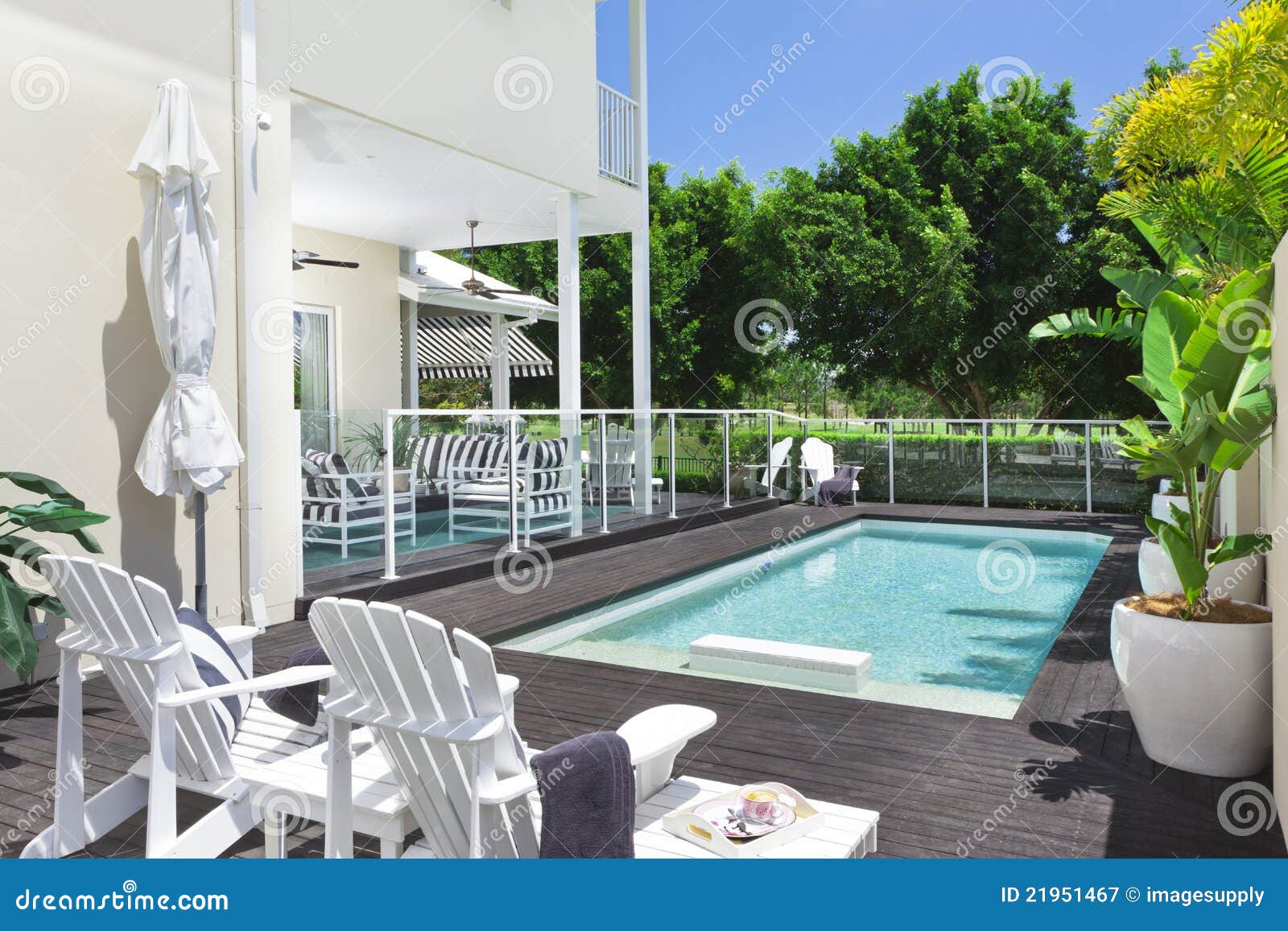 Swimmin pool stock image. Image of wood, plant, pool - 21951467