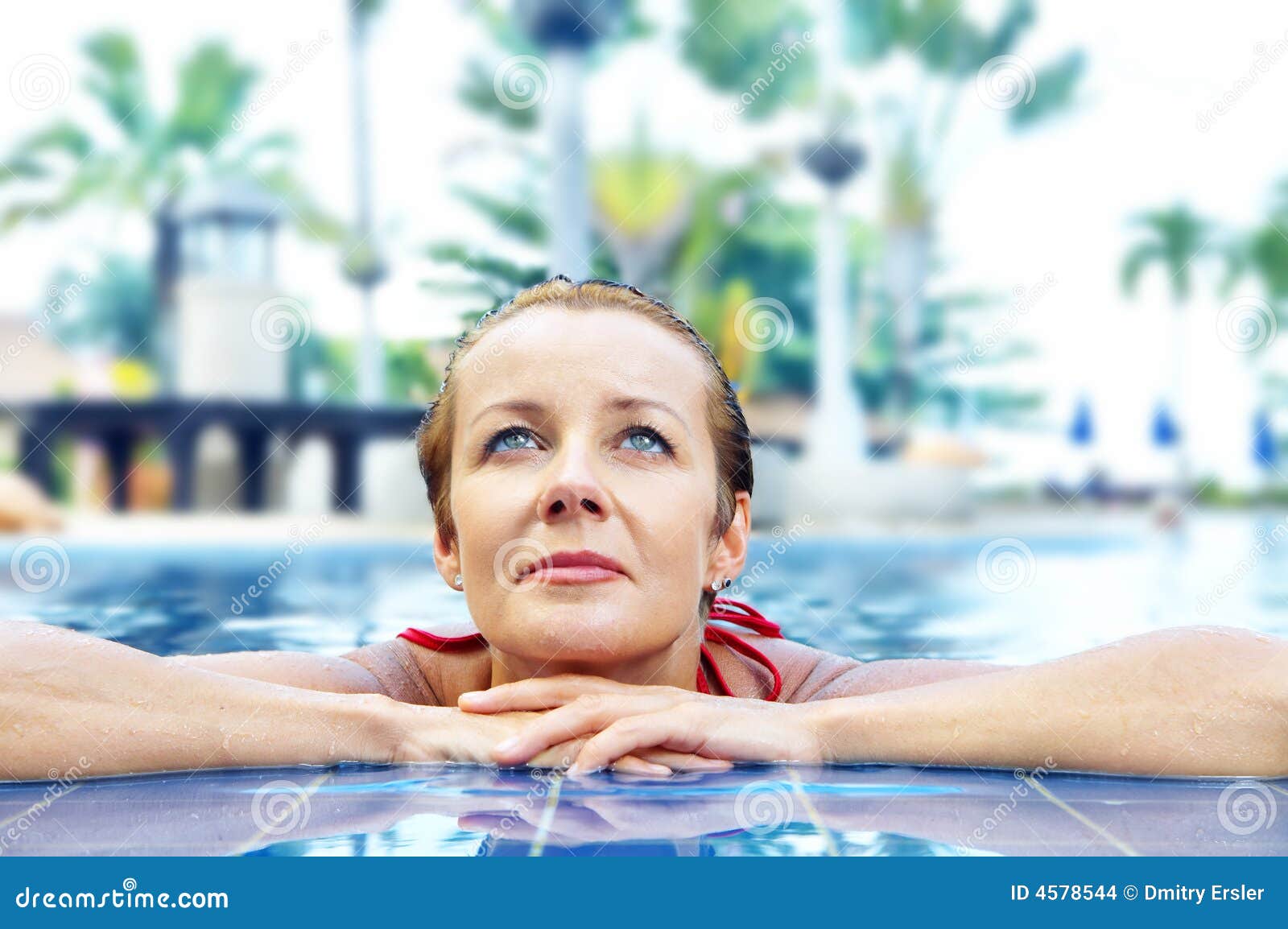 Swimming stock photo. Image of lifestyle, head, summertime - 4578544