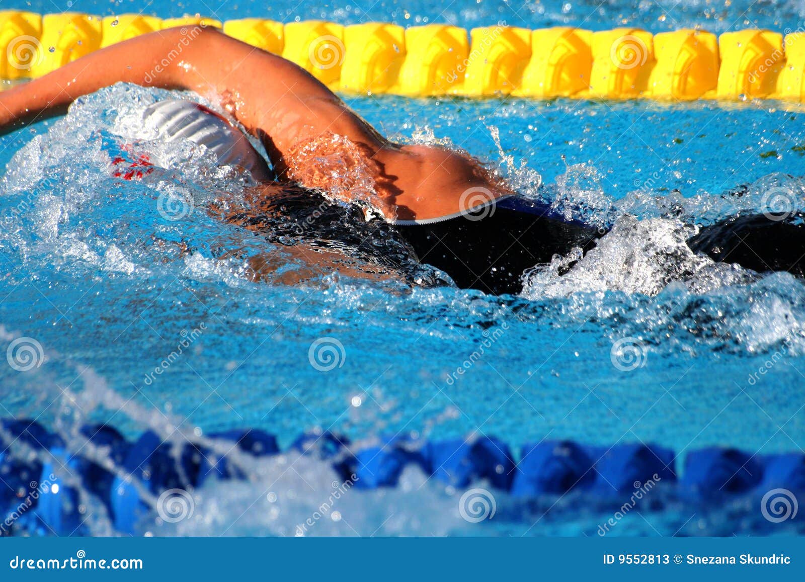 Swimming stock image. Image of race, female, speed, sport - 9552813