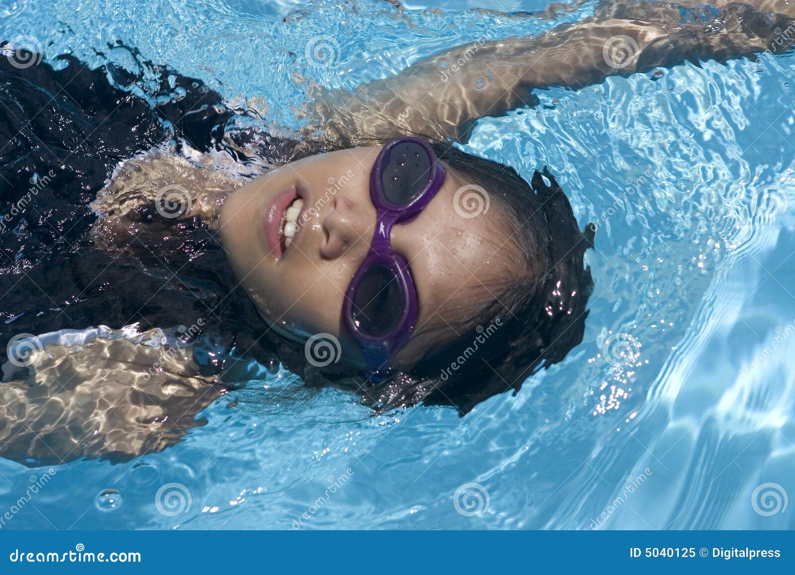 Swimming on the back stock image. Image of teen, cooling - 5040125