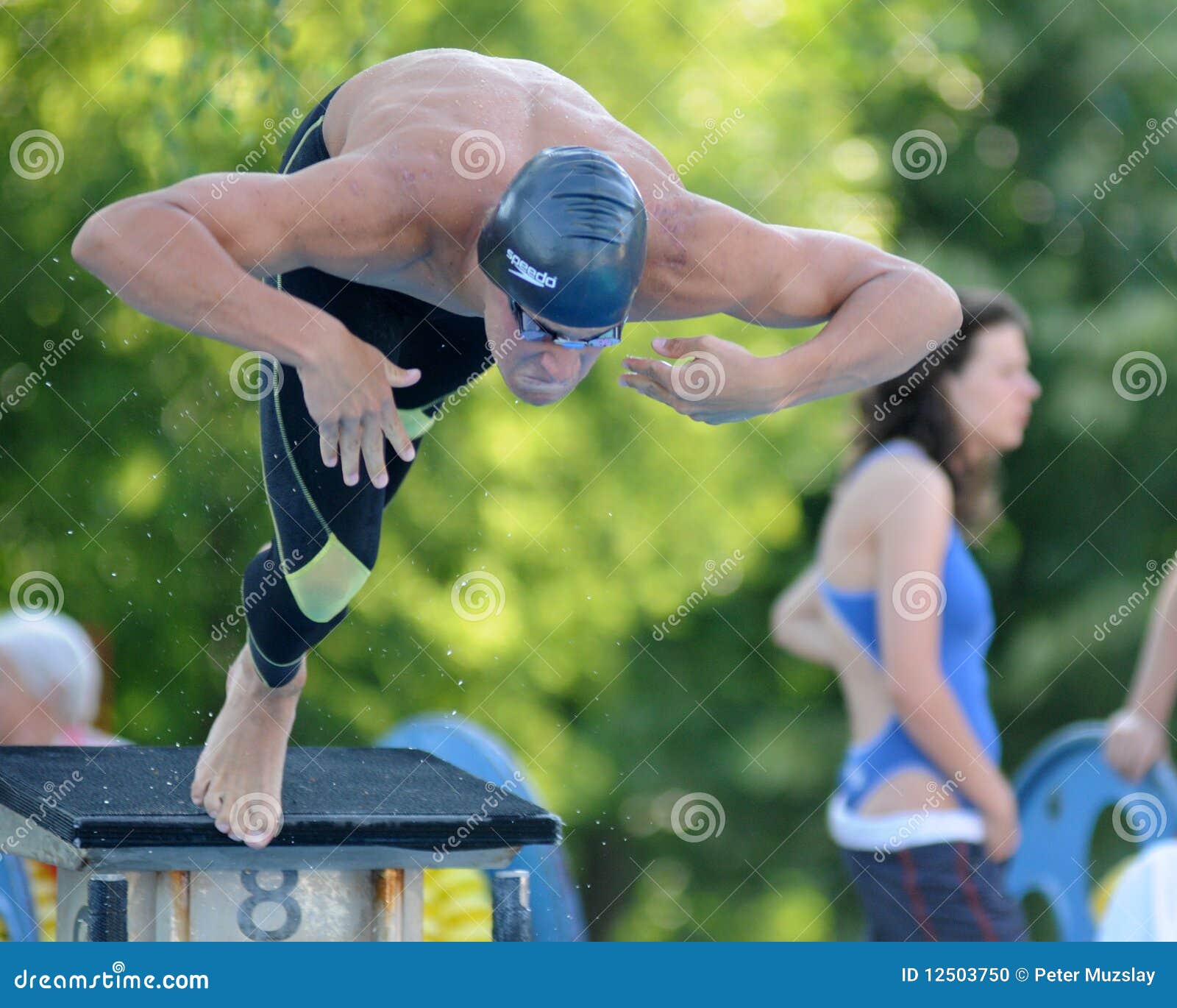 Swimming competition editorial image. Image of athlete - 12503750