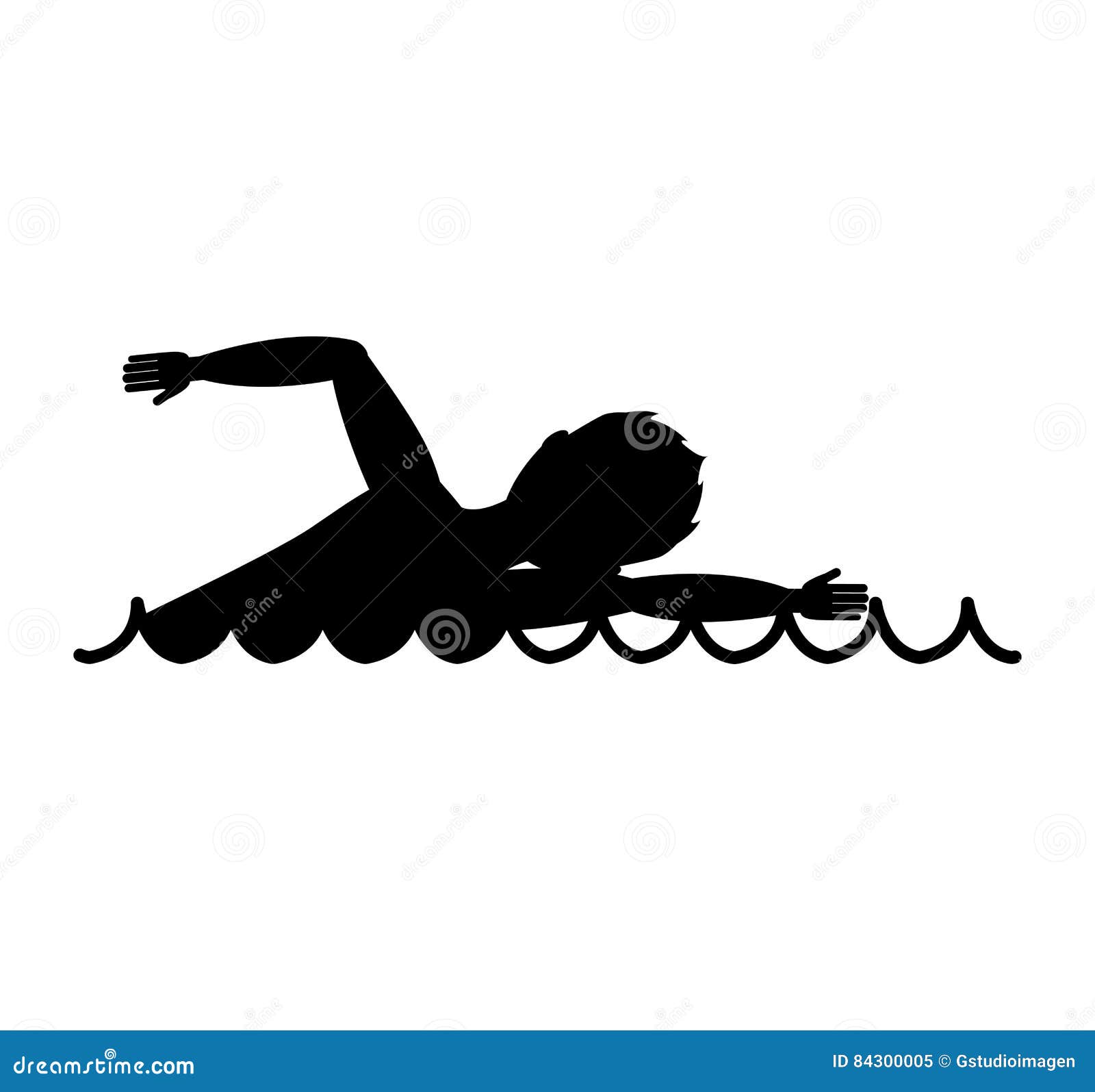 Swimming Competition Sport Icon Stock Illustration - Illustration of ...