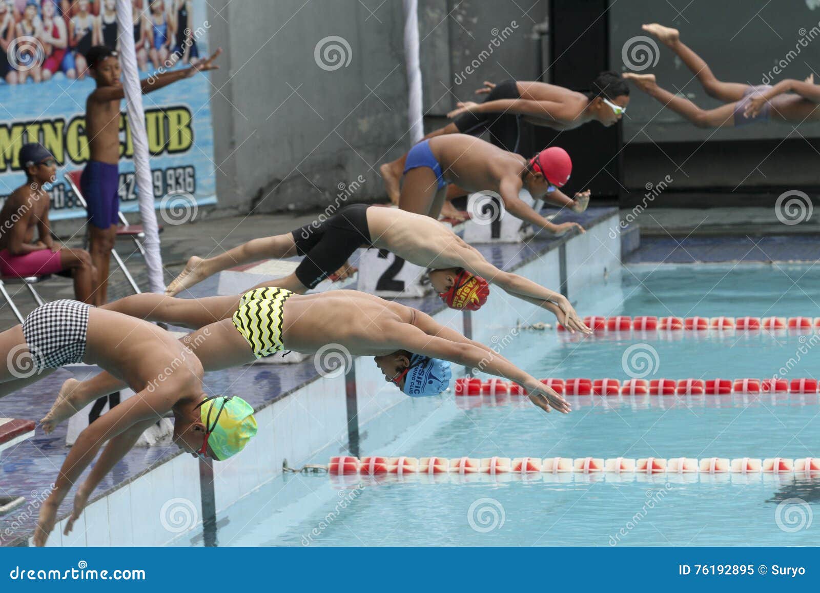 Swimming competitions editorial image. Image of java - 76192895
