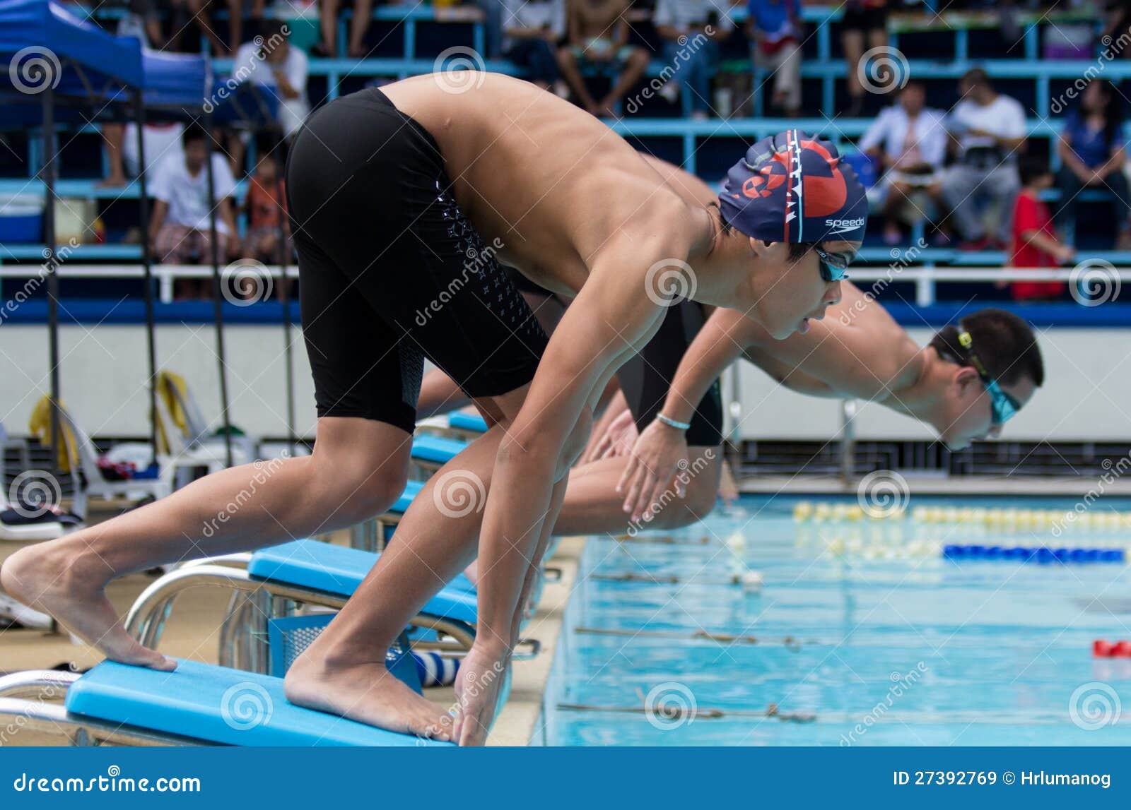 Swimming contest editorial stock image. Image of manila - 27392769
