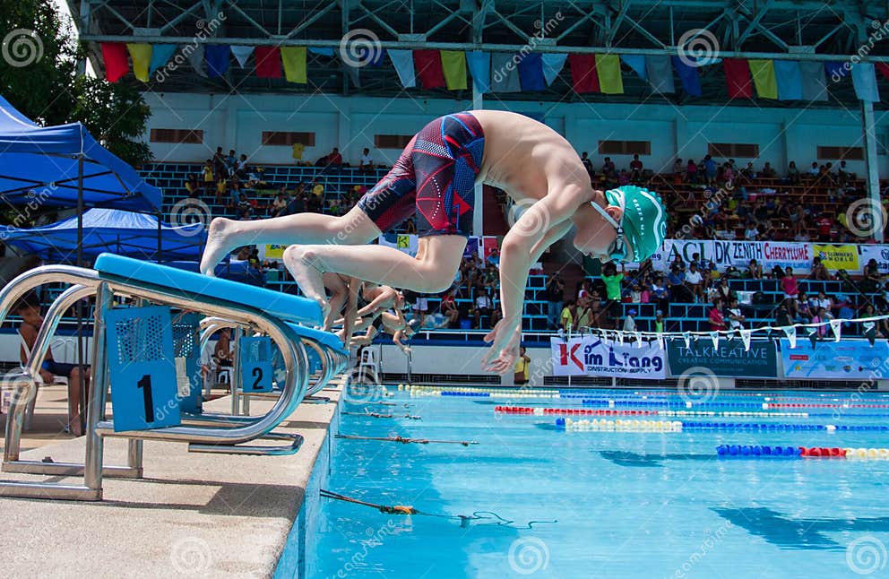 Swimming contest editorial stock photo. Image of competition - 27406138