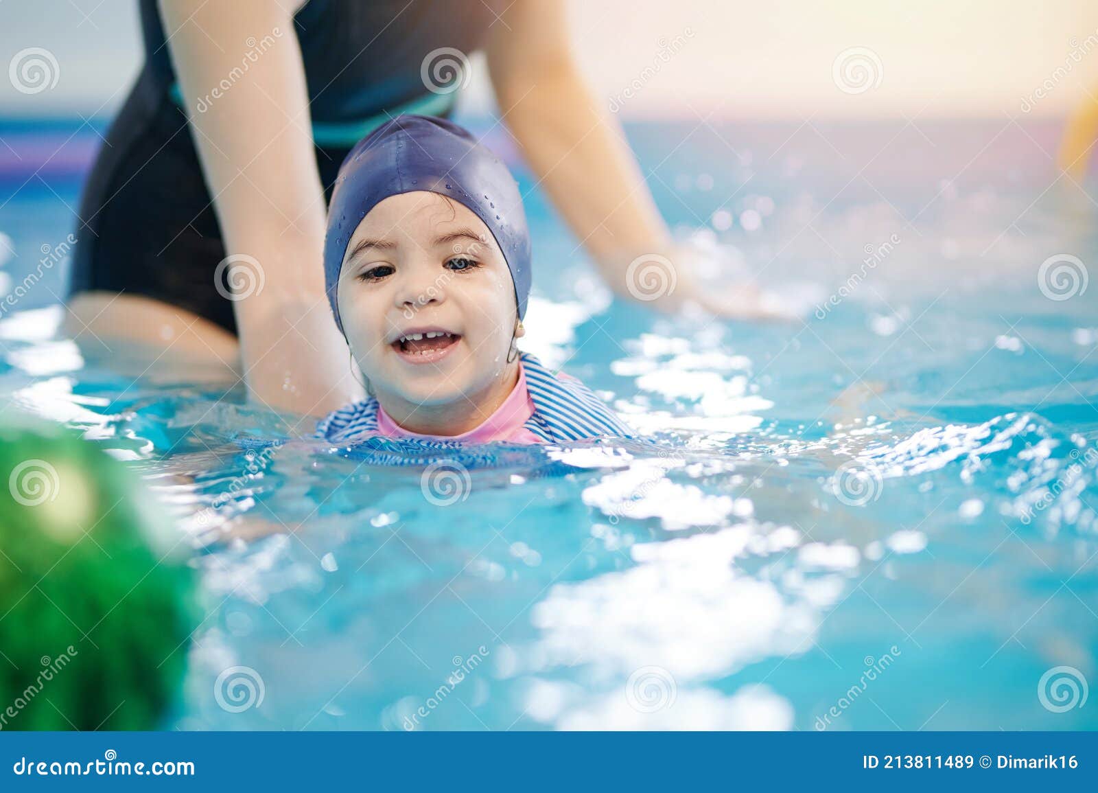 Swimming Development for Kids Theme Stock Image - Image of blue, pool ...