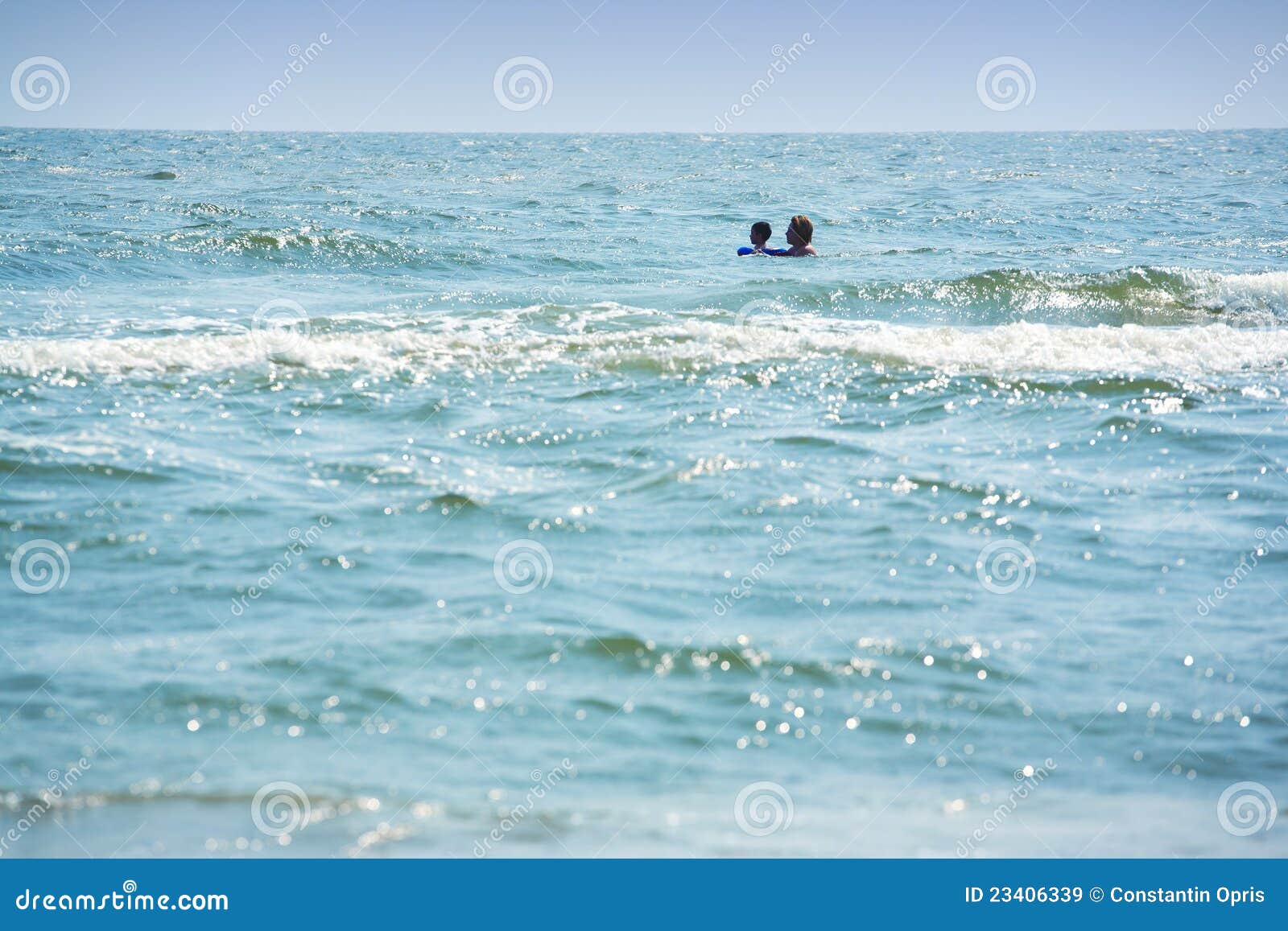 Swimming far stock image. Image of together, mother, family - 23406339
