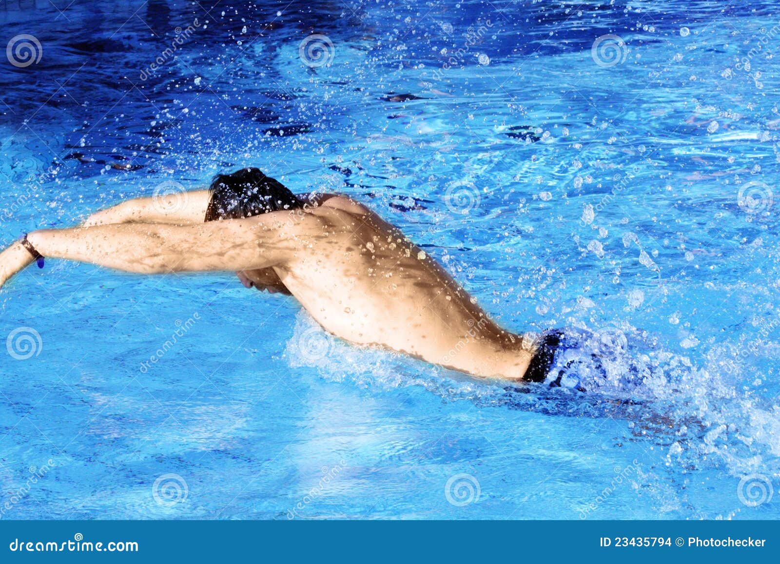 Swimming for fun stock photo. Image of person, goggles - 23435794
