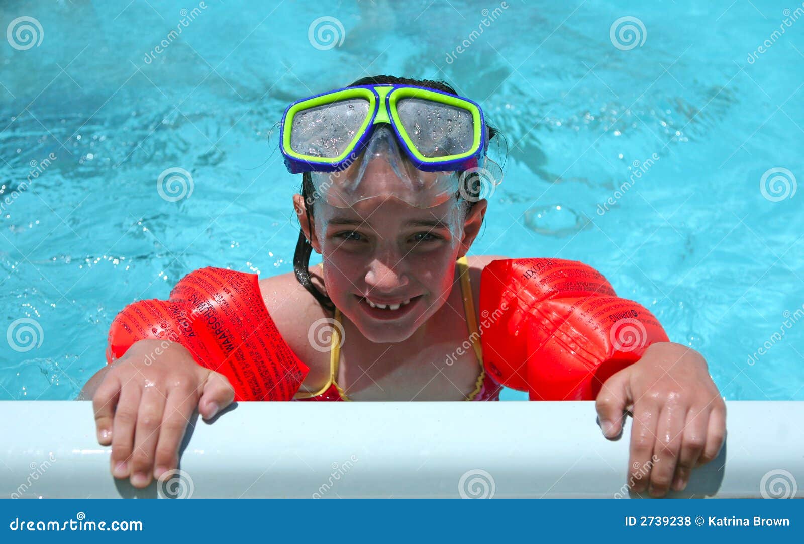 Swimming with Goggles stock photo. Image of skin, outburst - 2739238