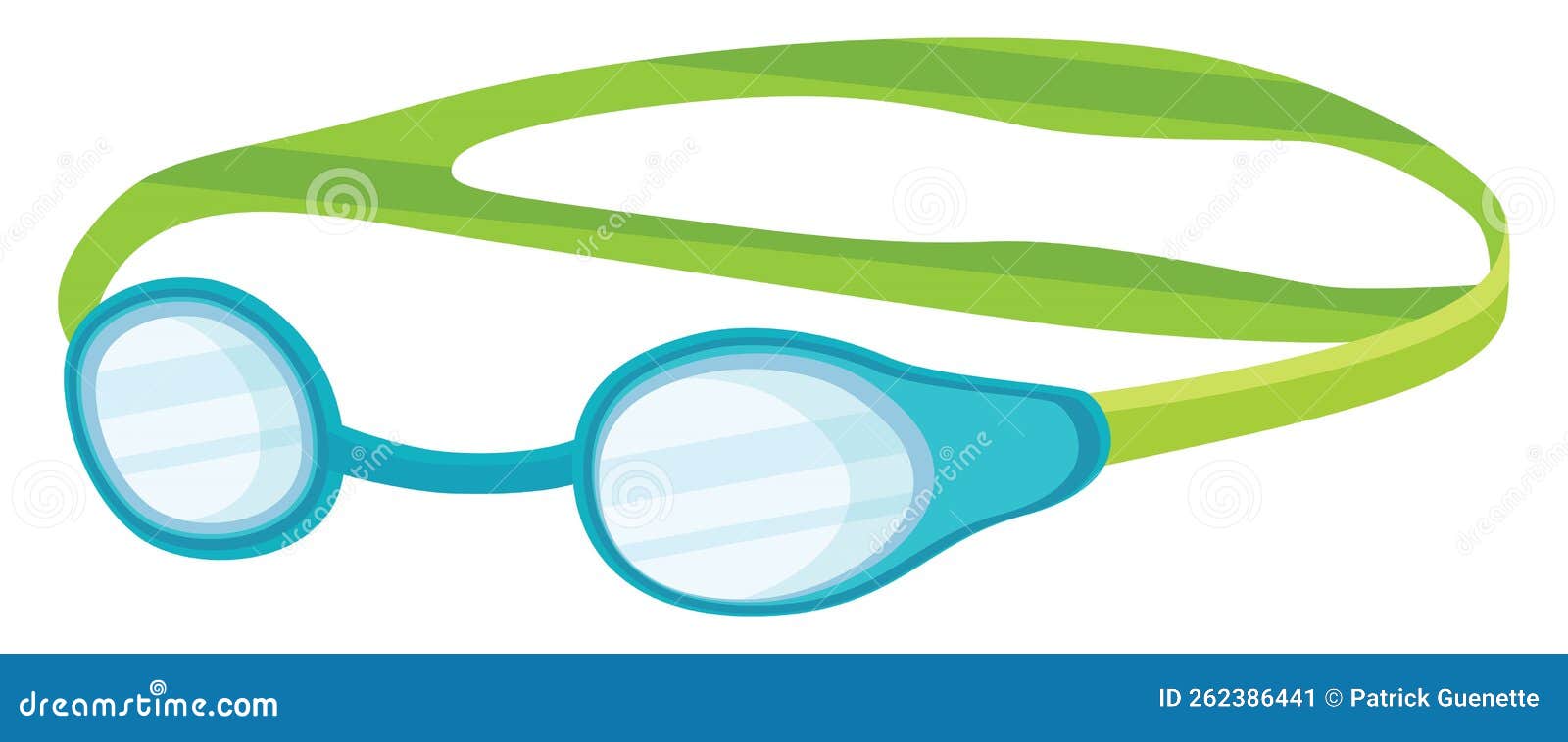 Swimming goggles, icon stock vector. Illustration of design - 262386441