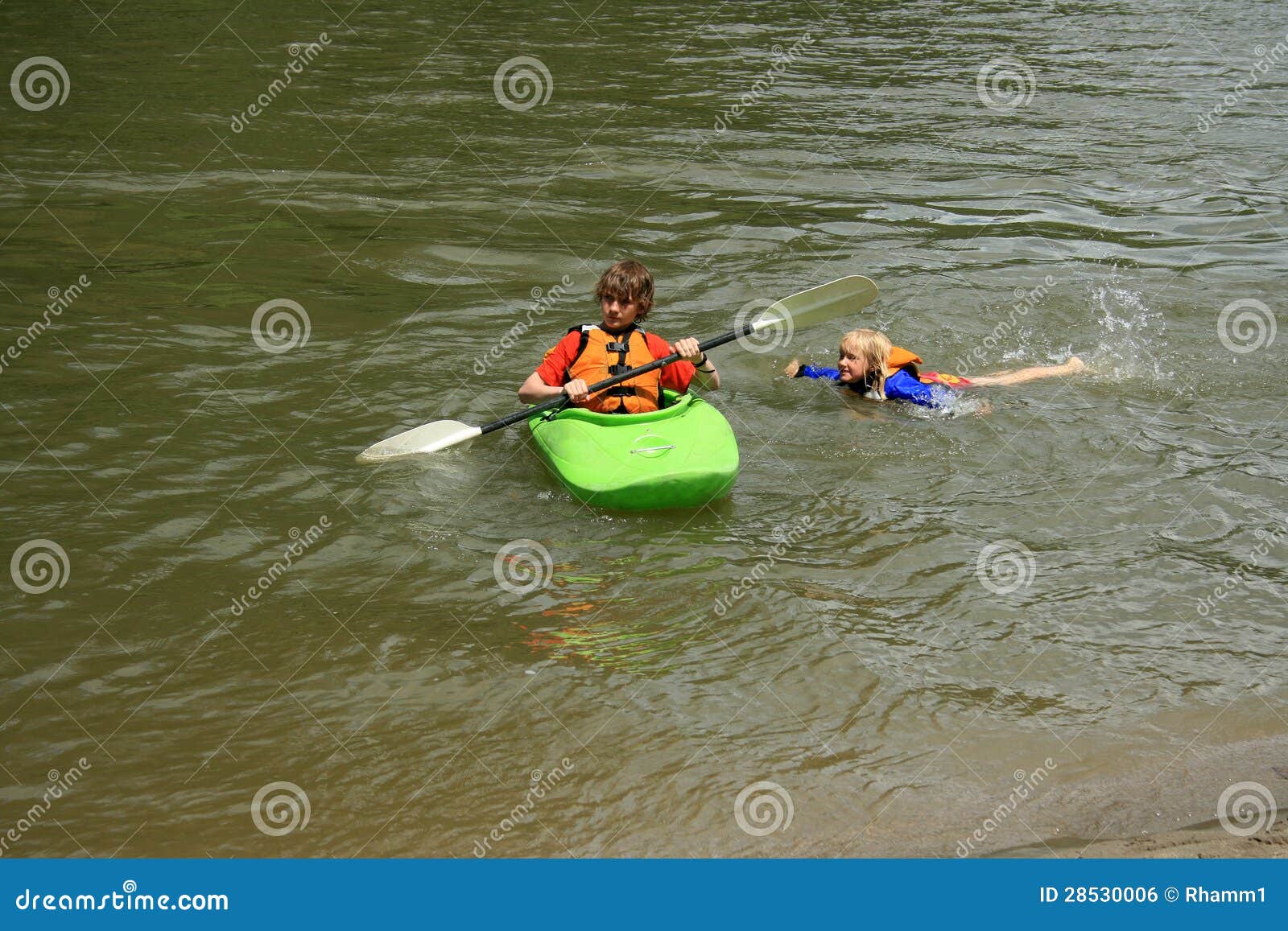Swimming and Kayaking stock photo. Image of ecuador, swim - 28530006
