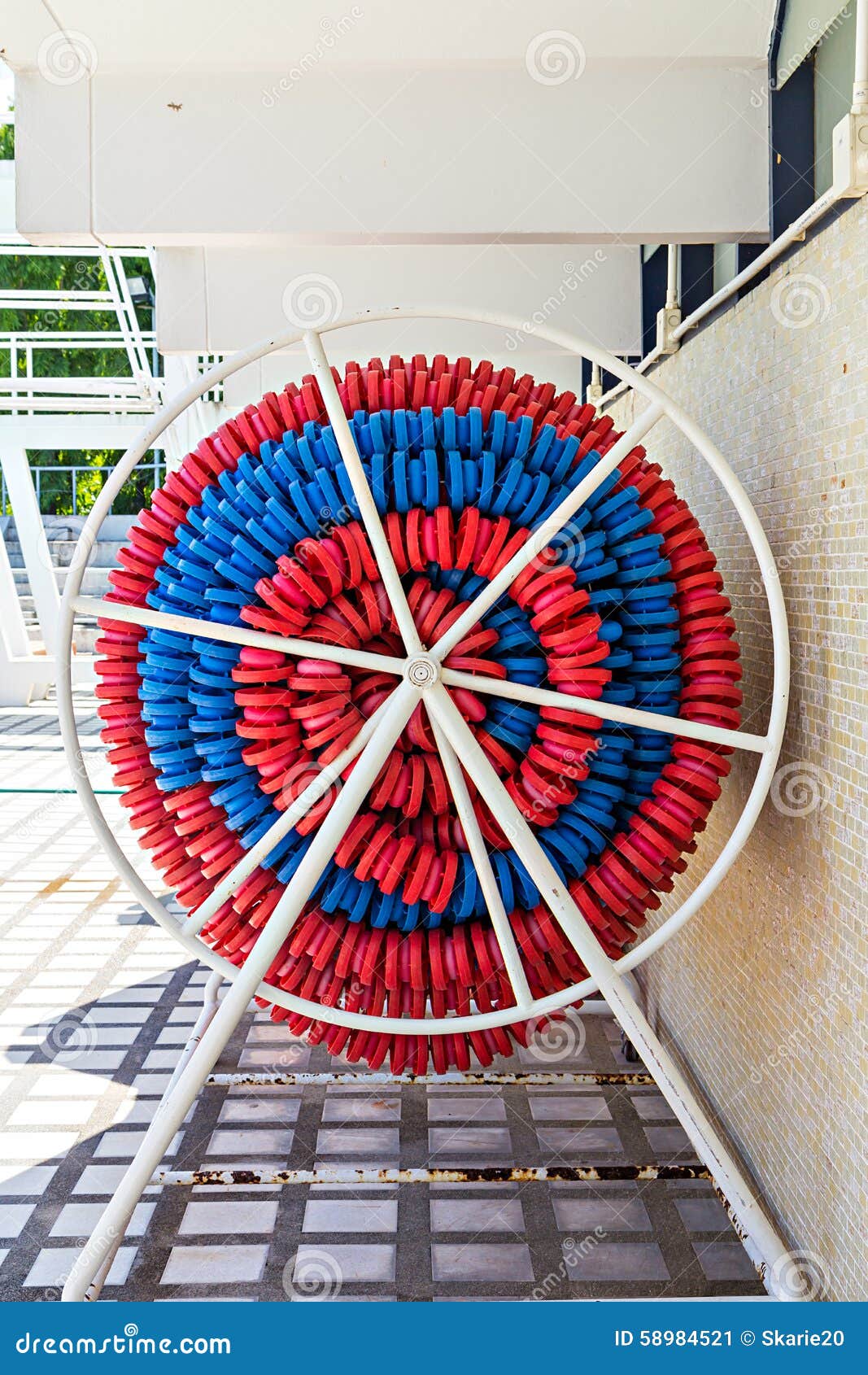 Swimming lanes markers stock image. Image of athletic - 58984521