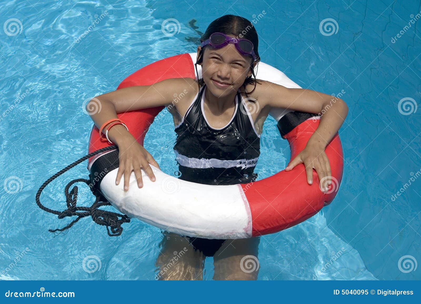 Swimming with a life ring stock image. Image of pool, child - 5040095