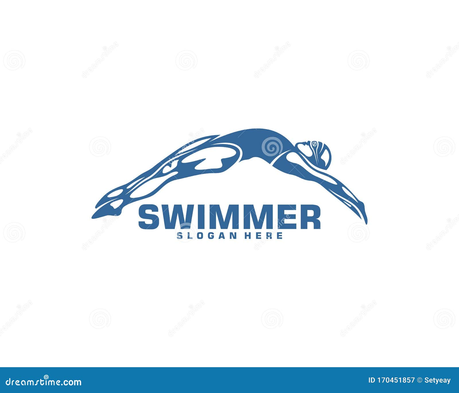 Swimming Logo Designs Vector, Creative Swimmer Logo Vector Stock Vector ...