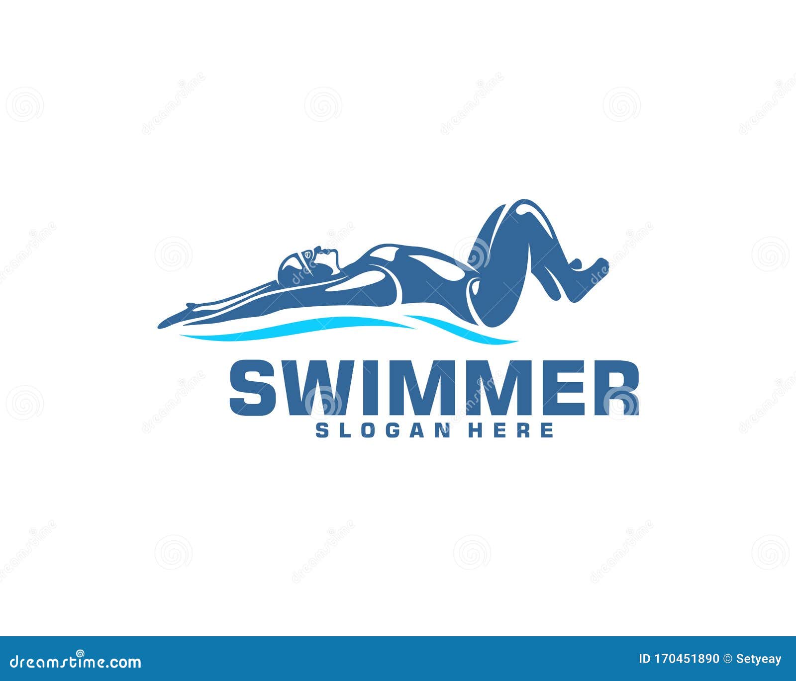 Swimming Logo Designs Vector, Creative Swimmer Logo Vector Stock Vector ...