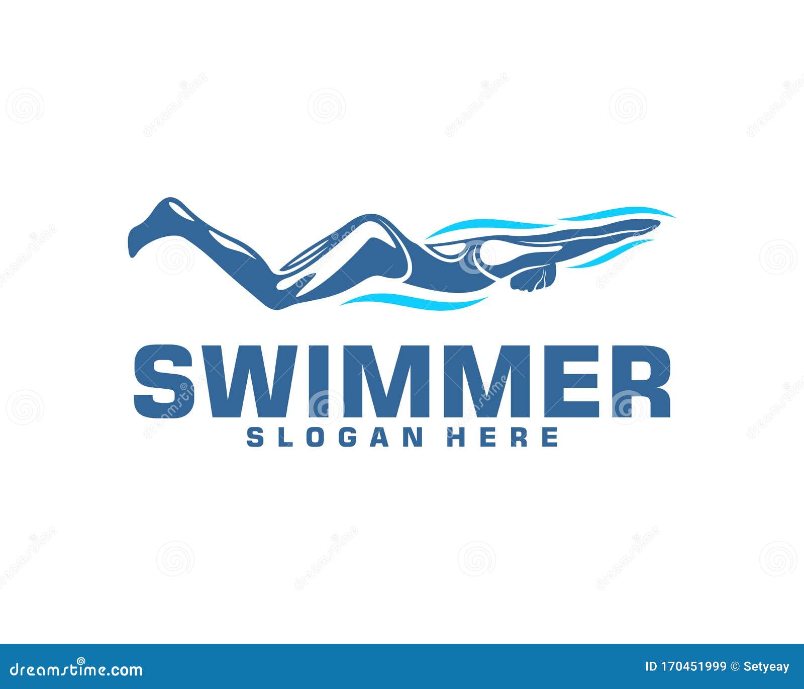 Swimming Logo Designs Vector, Creative Swimmer Logo Vector Stock Vector ...
