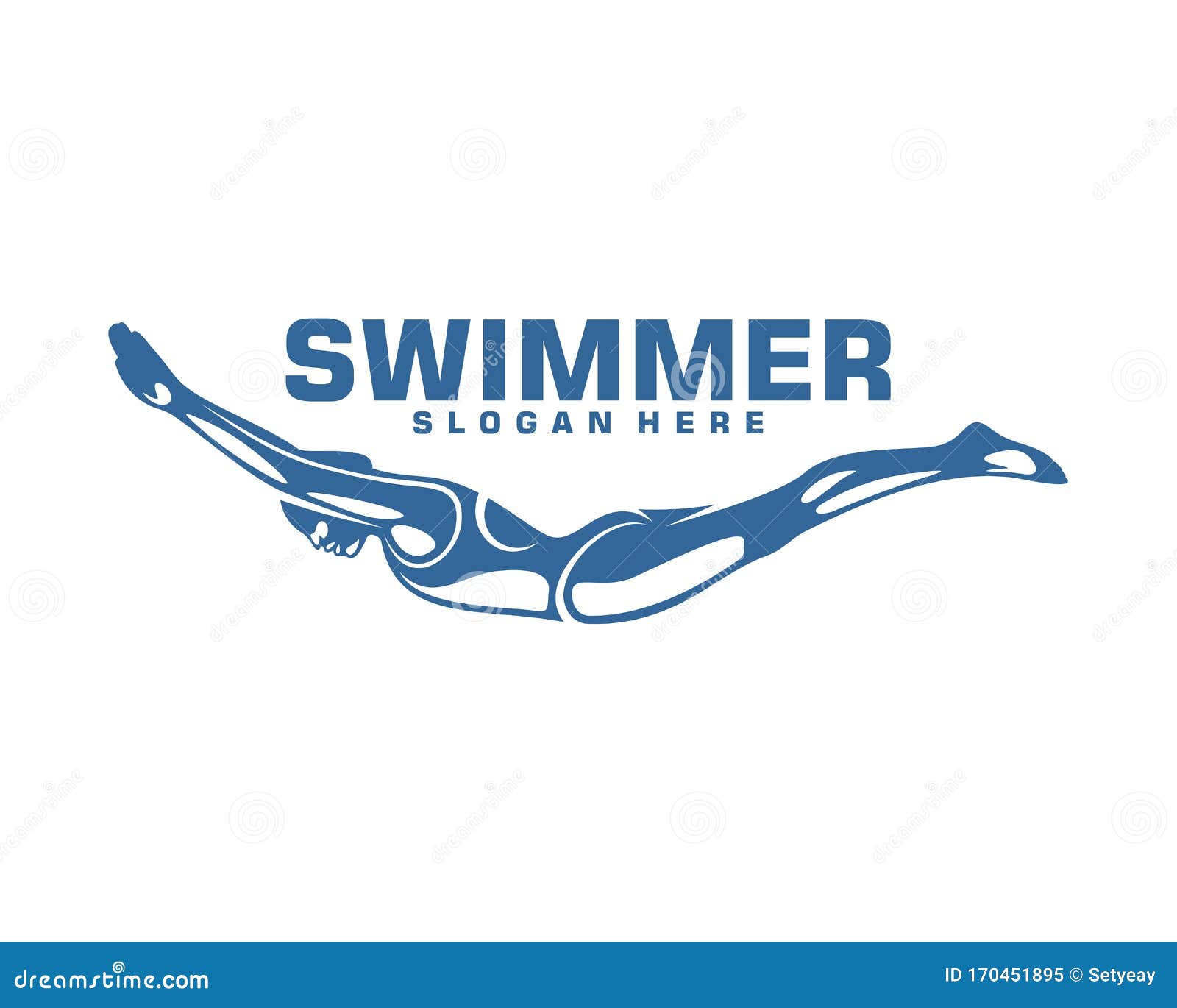 Swimming Logo Designs Vector, Creative Swimmer Logo Vector Stock Vector ...