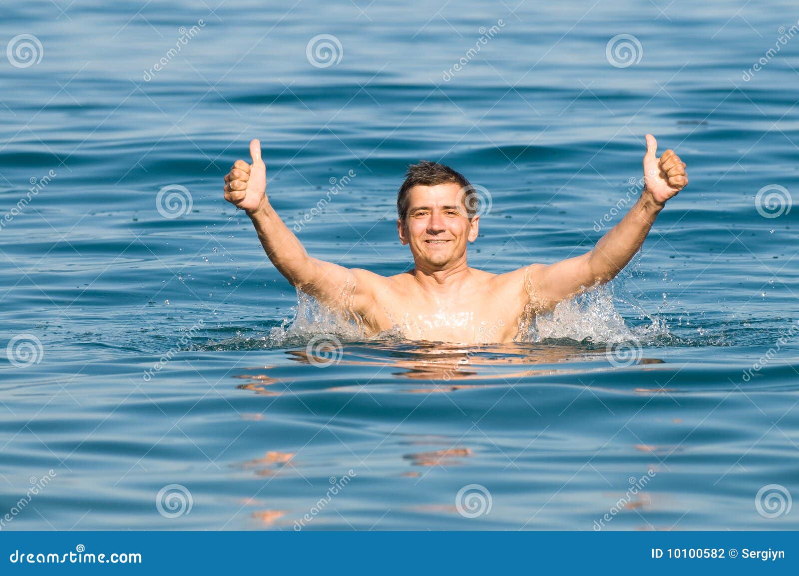Swimming man stock photo. Image of fresh, relax, hand - 10100582