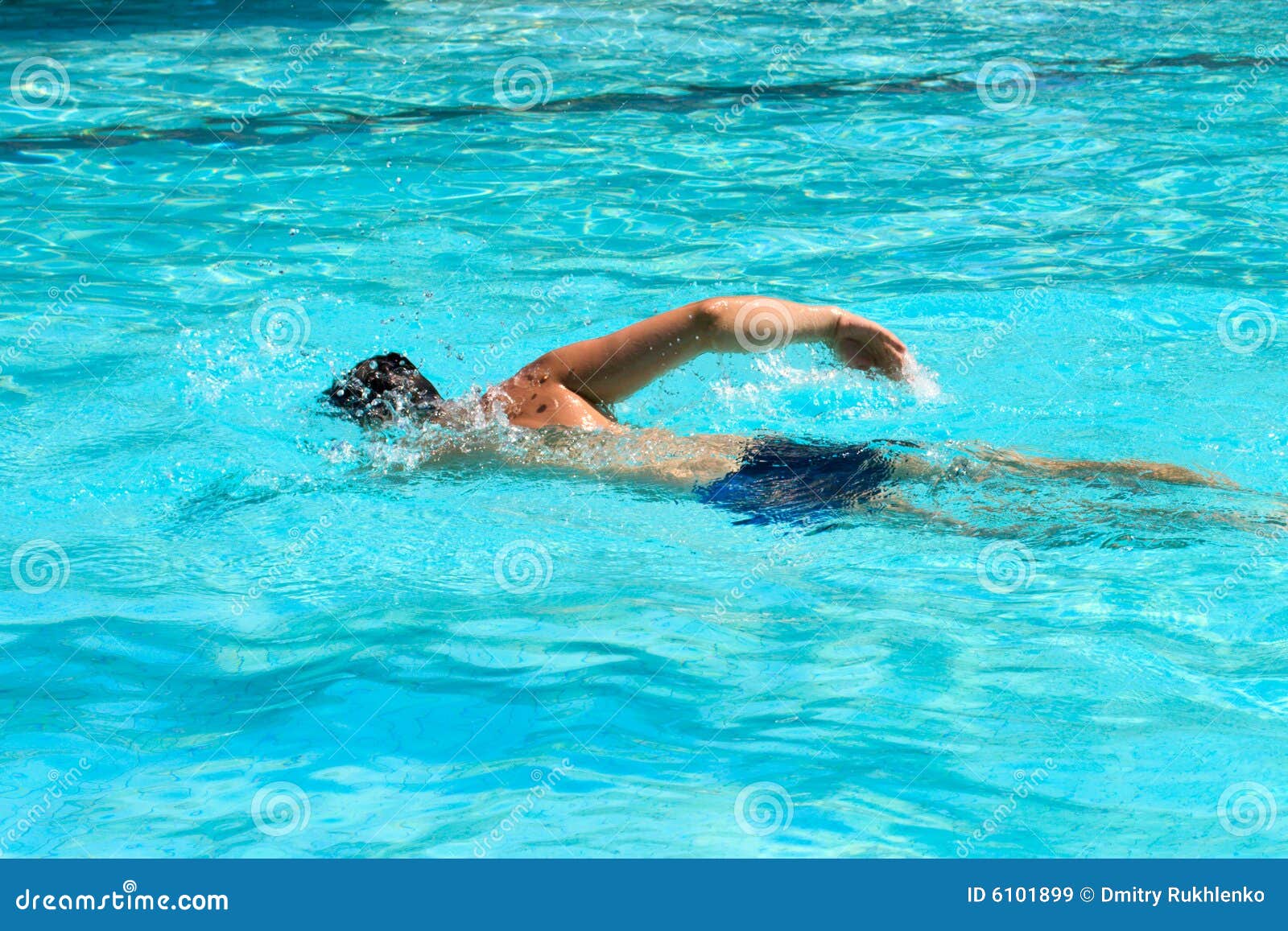 Swimming man stock image. Image of lane, exercising, caucasian - 6101899