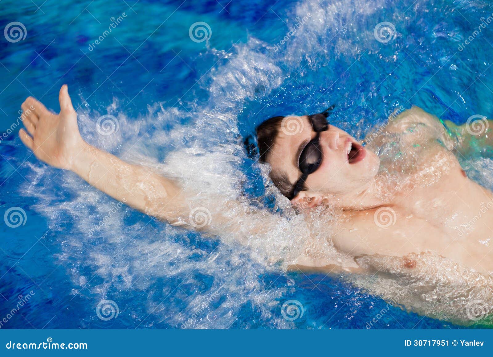 Swimming man stock image. Image of caucasian, bath, beauty - 30717951
