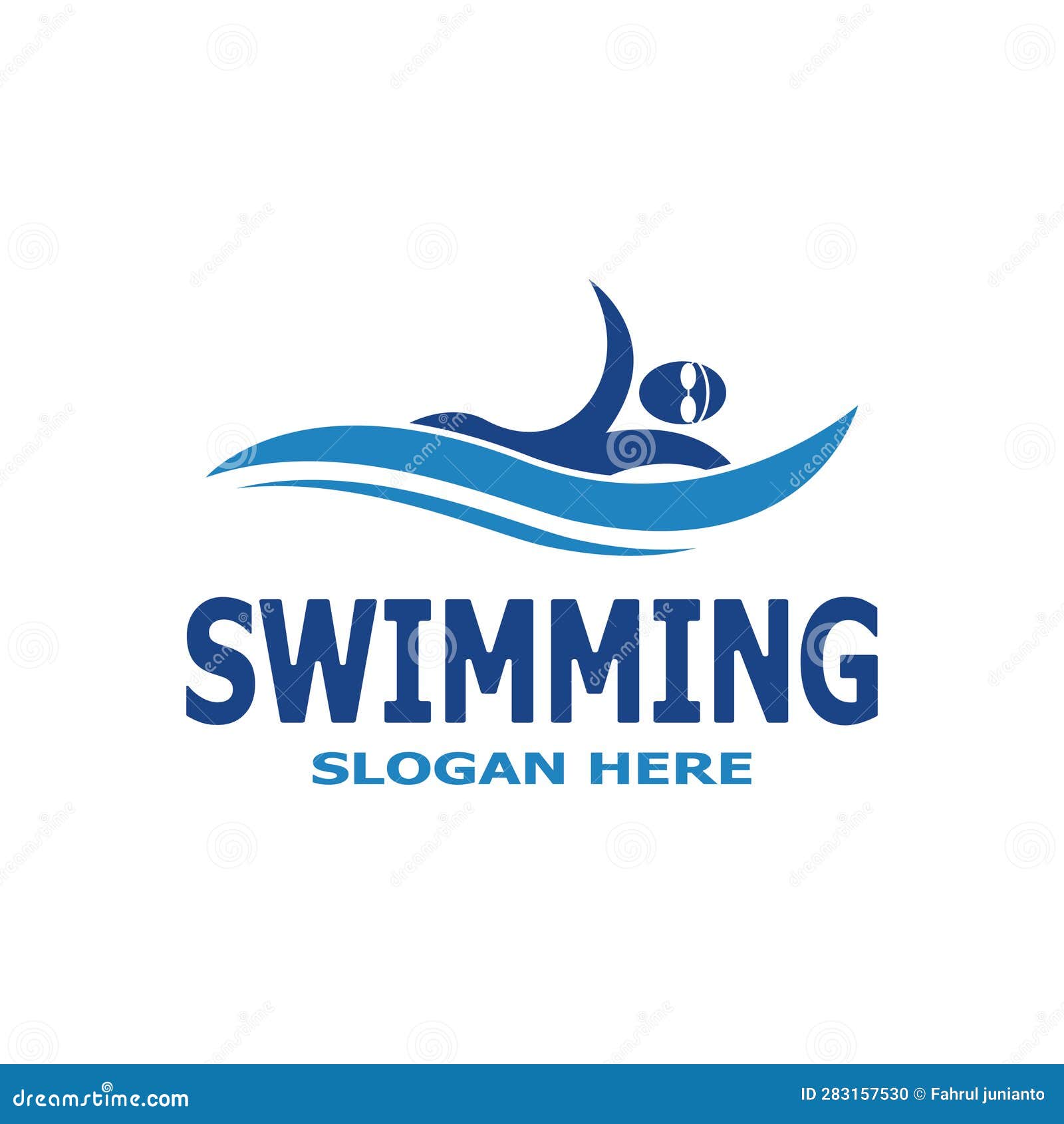 Swimming People Logo Vector Template Illustration Stock Illustration ...