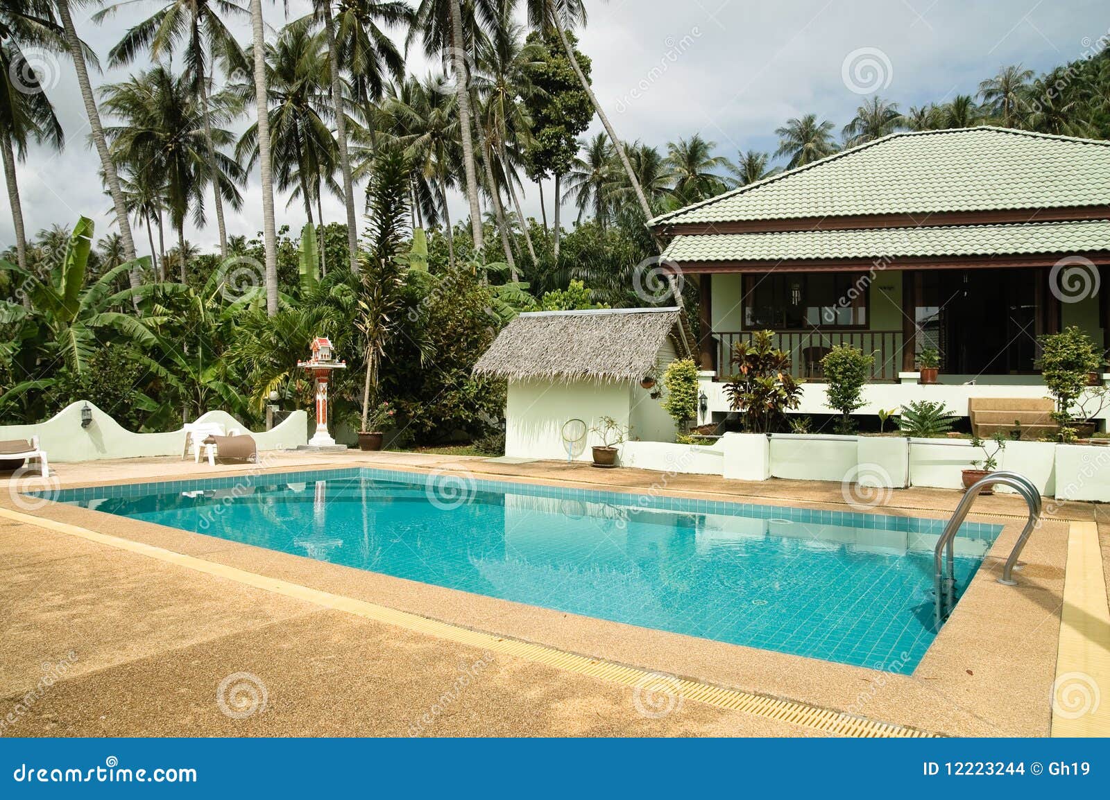 Swimming pool stock photo. Image of leisure, idyllic - 12223244