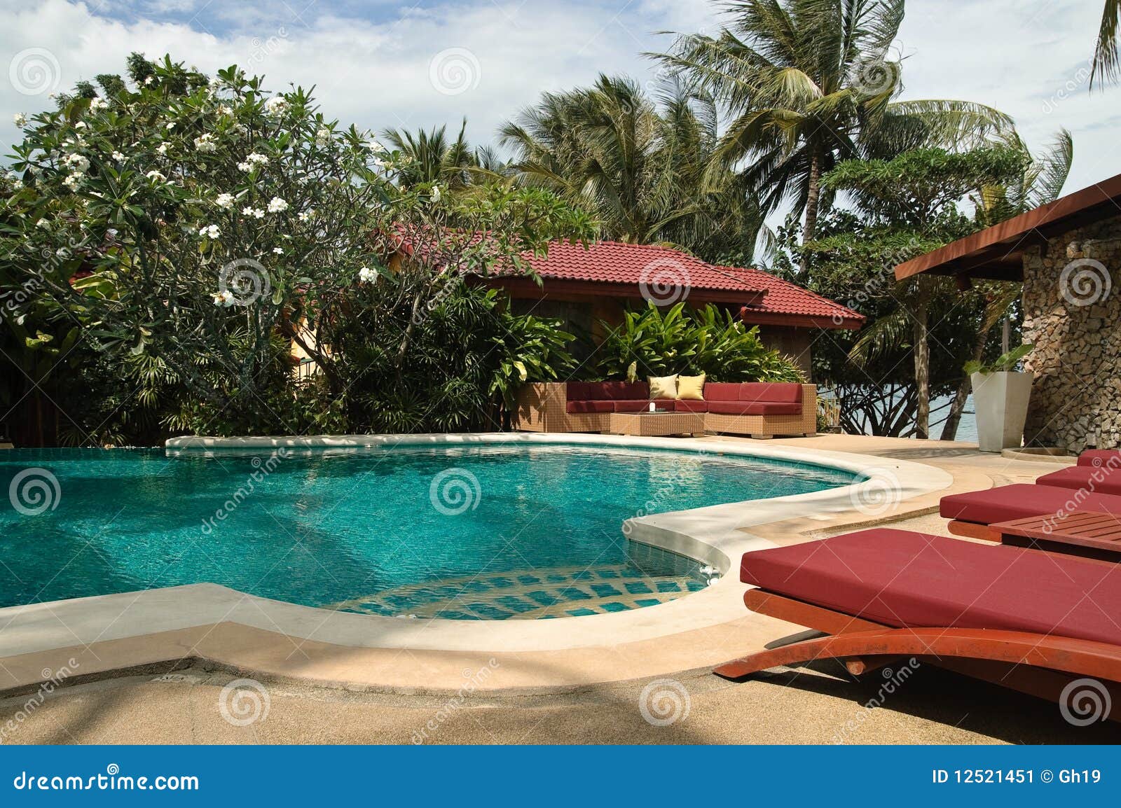 Swimming pool stock image. Image of travel, idyllic, comfortable - 12521451