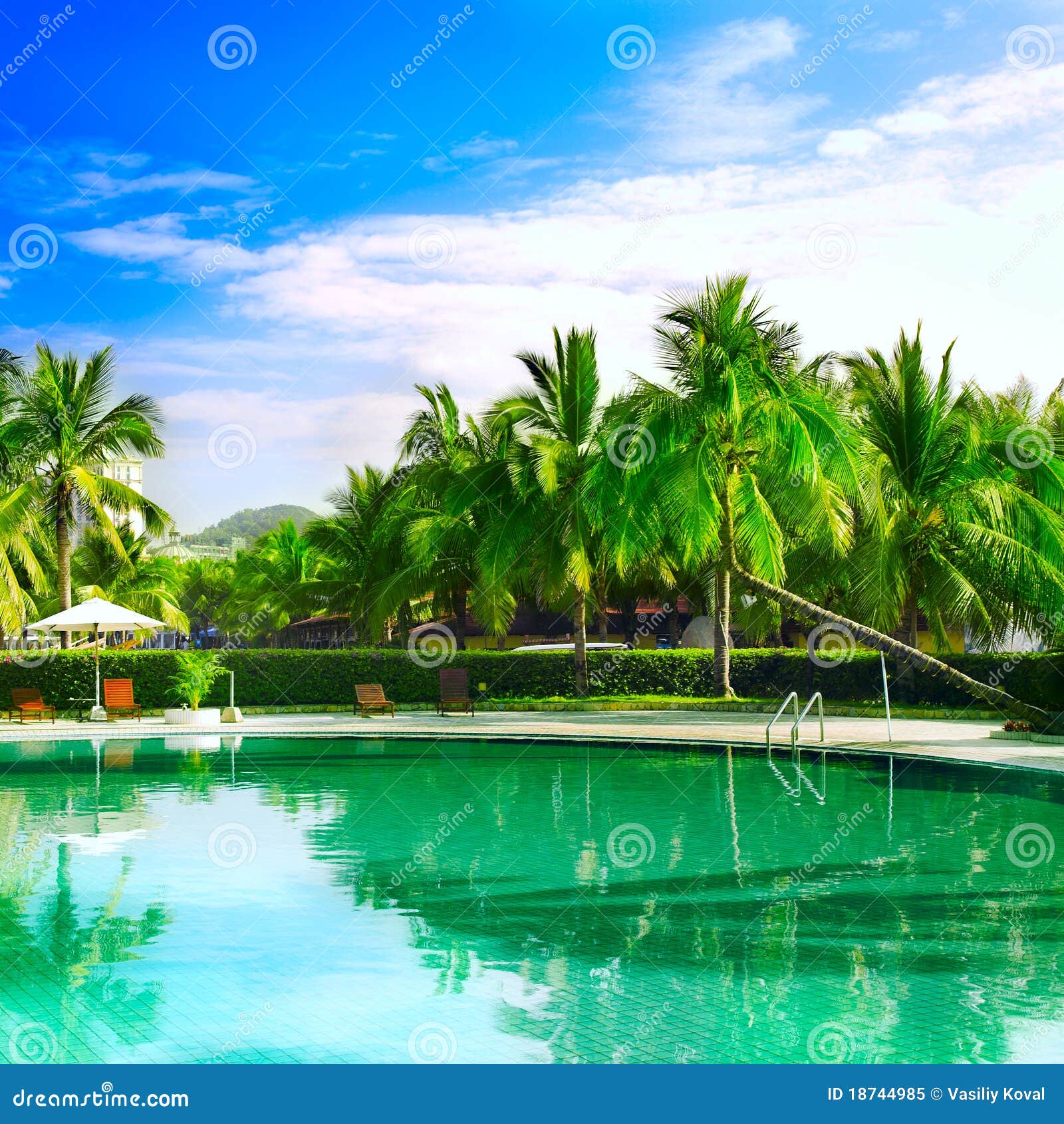 Swimming pool stock image. Image of holiday, leisure - 18744985