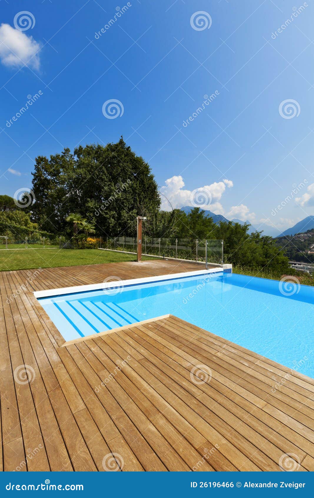 Swimming pool stock photo. Image of garden, bright, swimming - 26196466