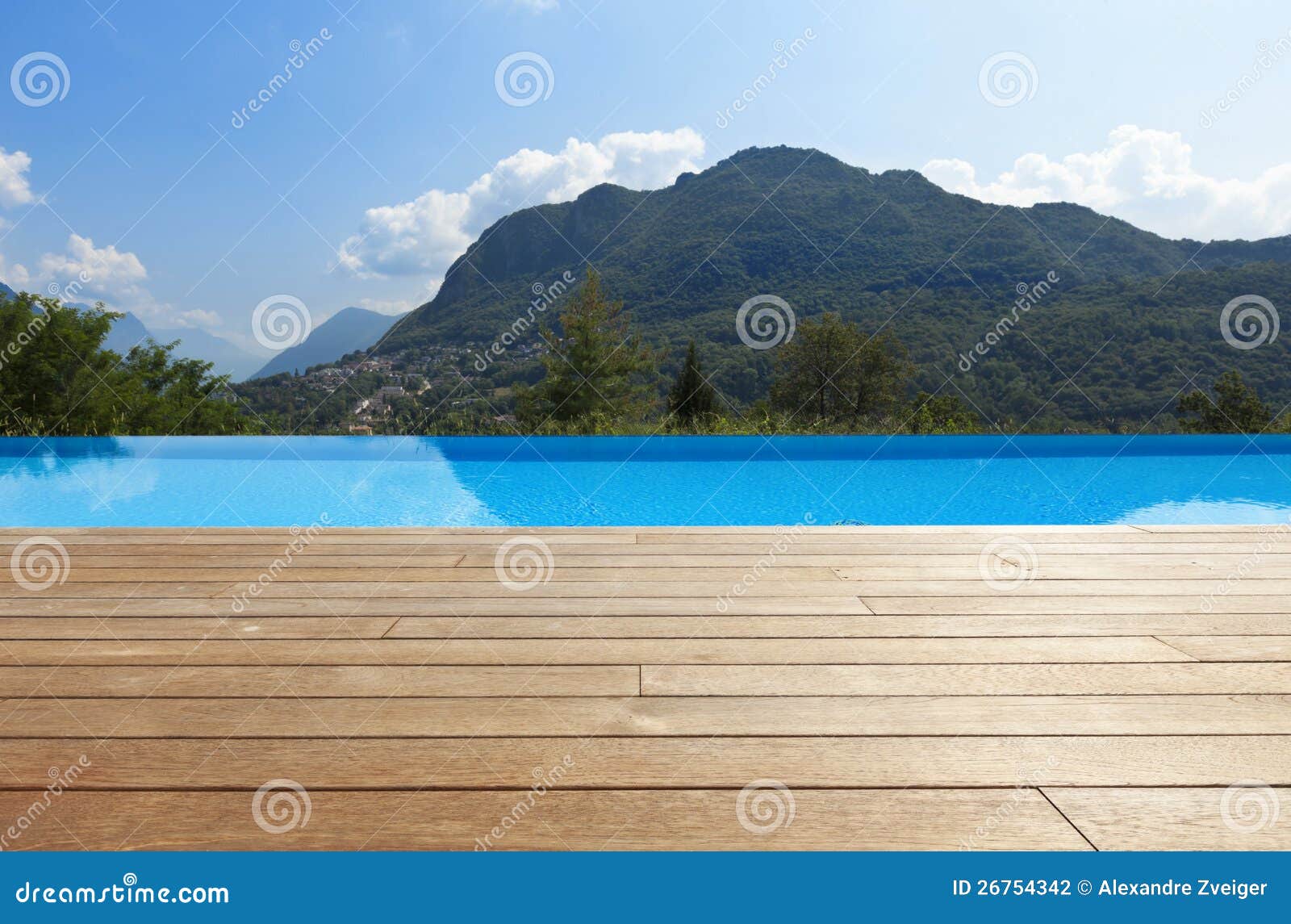 Swimming pool stock photo. Image of flooring, side, perspective - 26754342