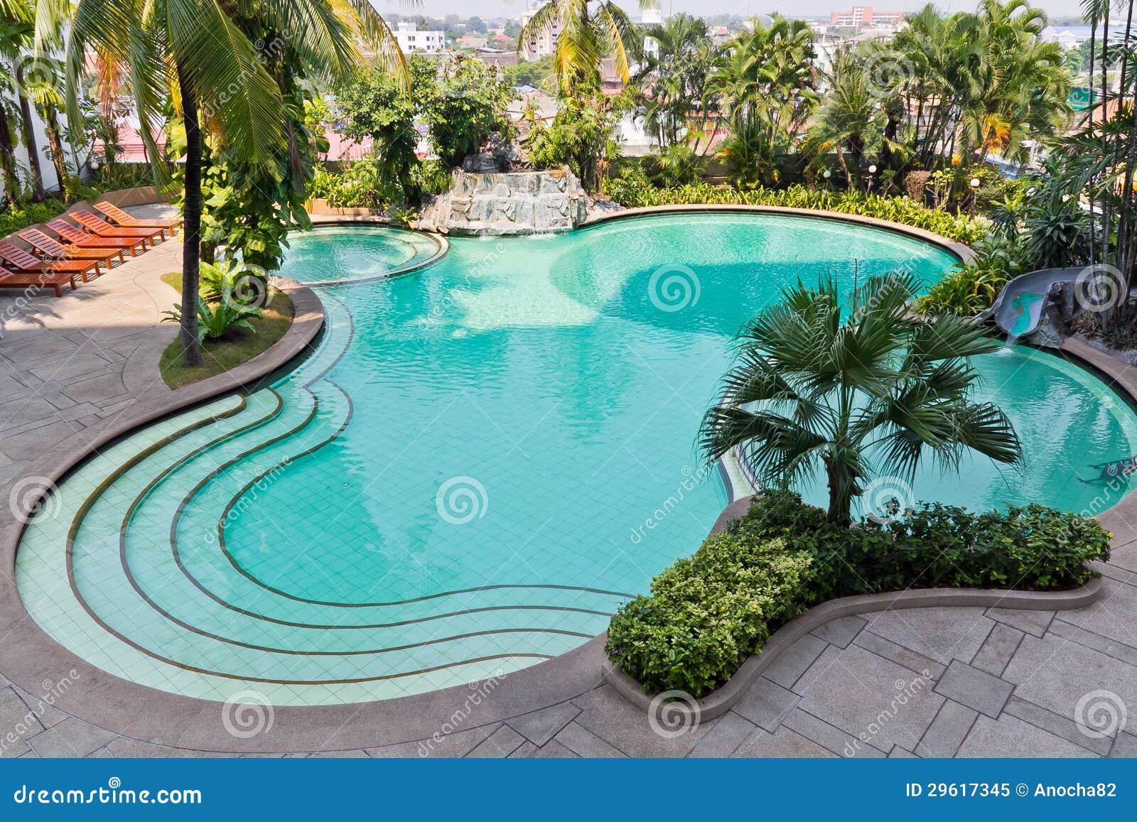 Swimming pool stock image. Image of backyard, pool, exterior - 29617345