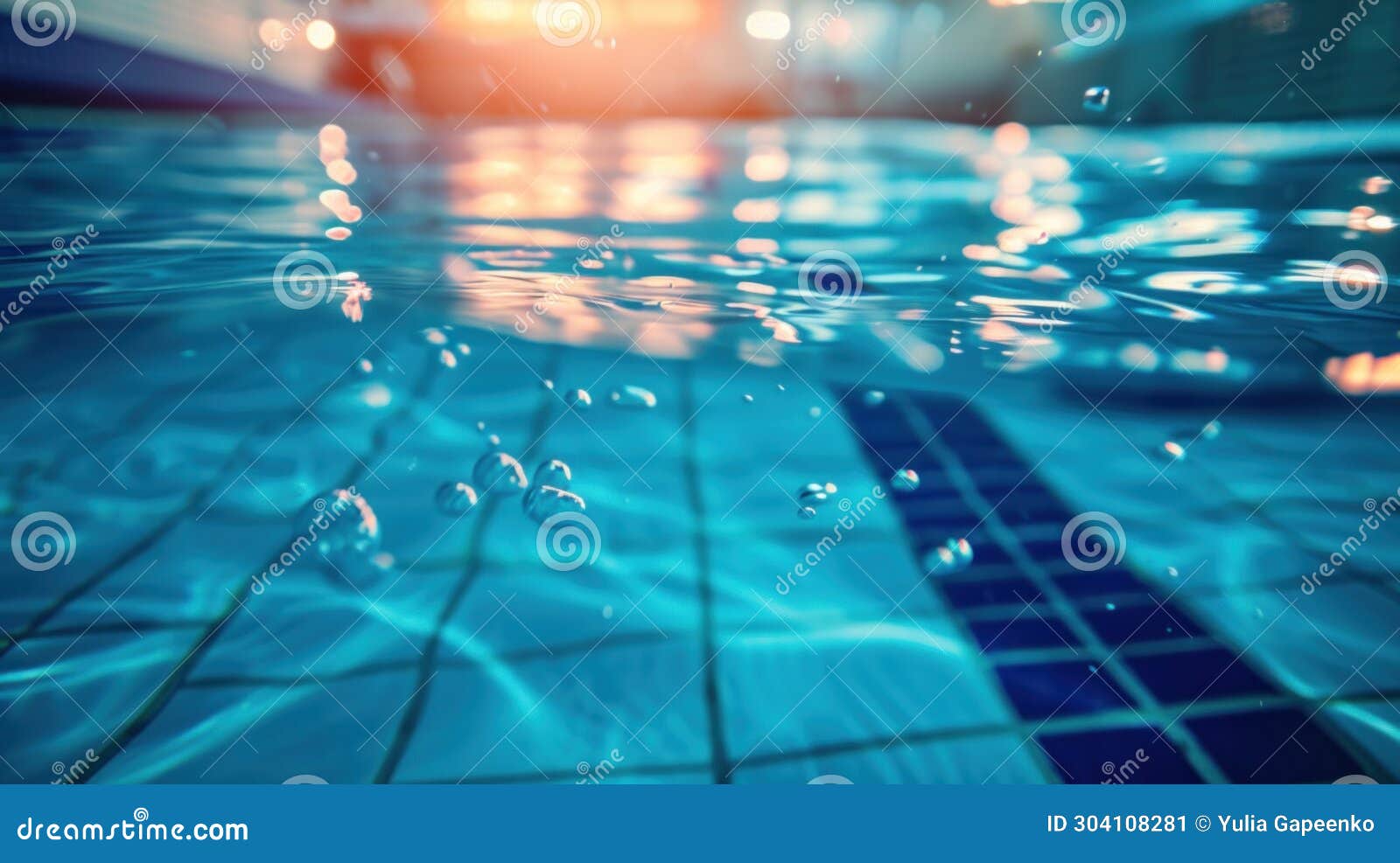 Swimming Pool Advertisment Background with Copy Space Stock Image ...