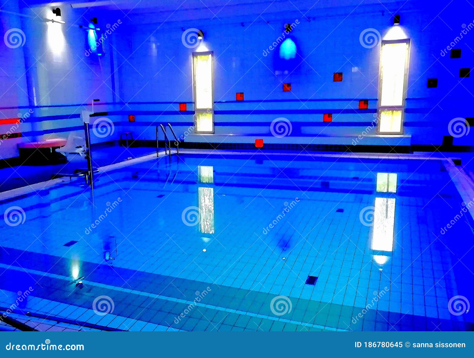 Swimming pool area stock image. Image of floor, light - 186780645
