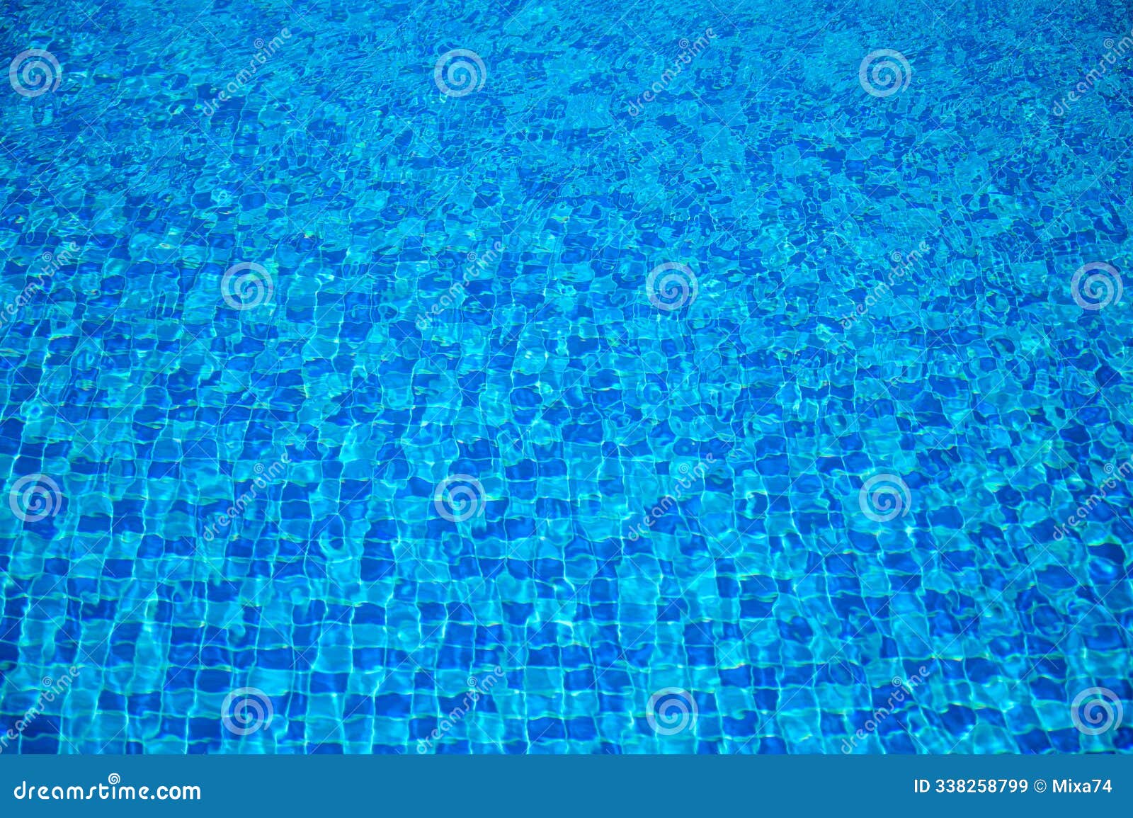 Abstract View of Bottom Caustics of Swimming Pool with Ripple and Flow ...