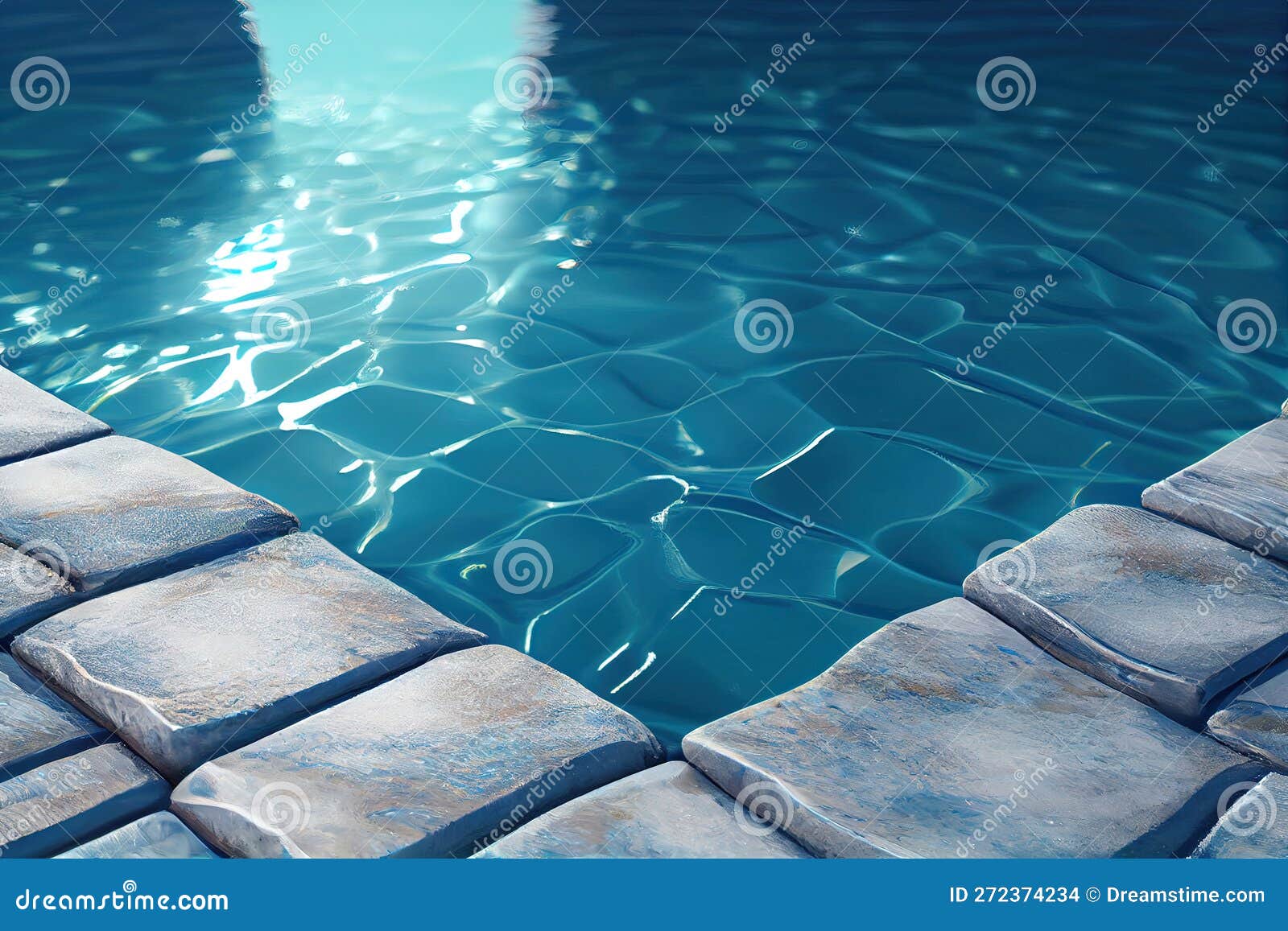 Swimming Pool Background Transparent Blue Colored Clear Calm Water ...