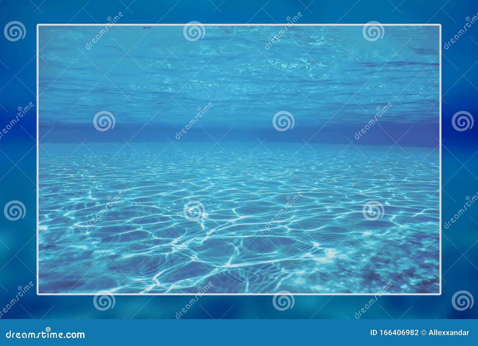 Swimming Pool Background White Border Frame, Water Surface Blank Text ...