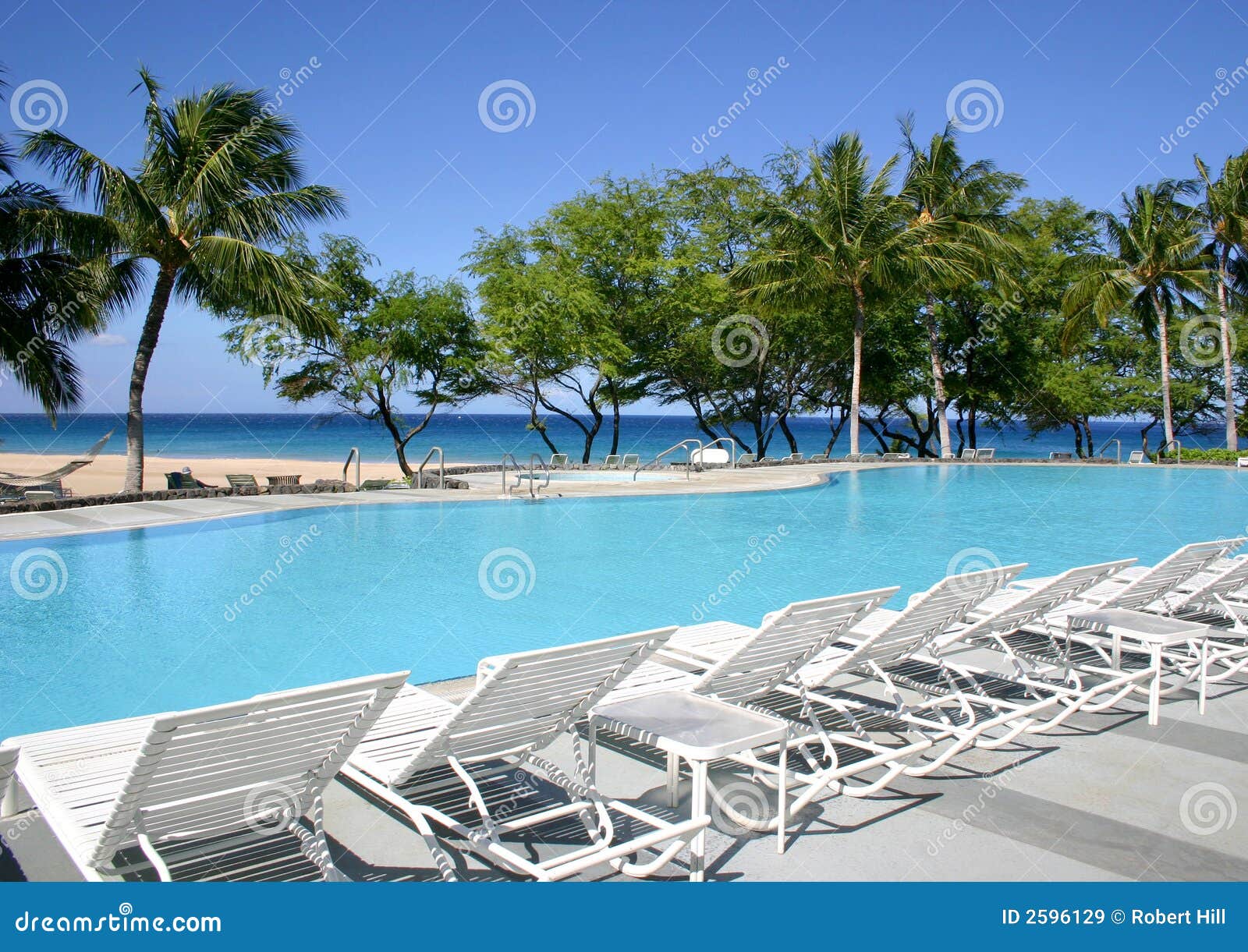 Swimming Pool on the Beach stock image. Image of luxury - 2596129
