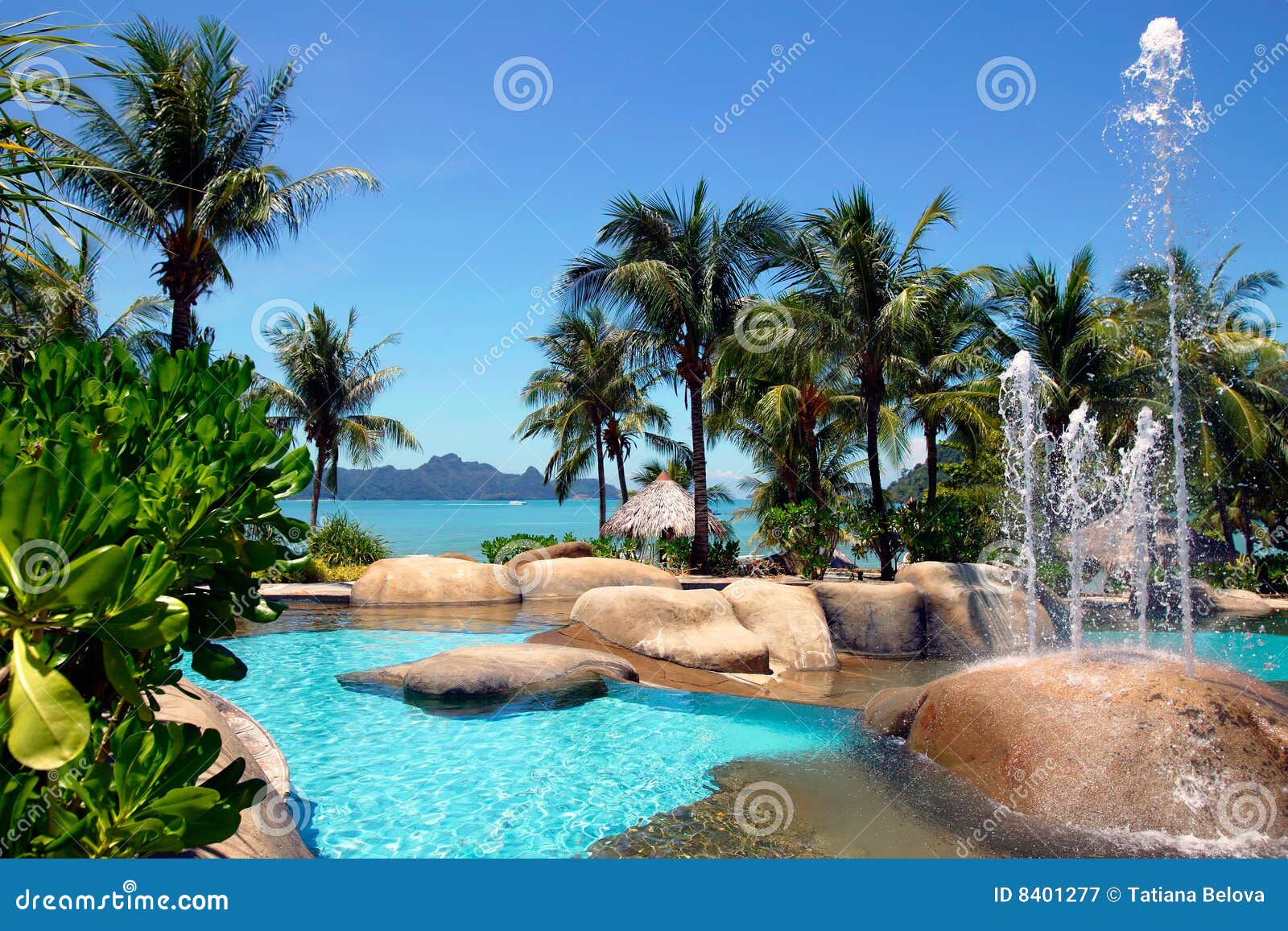 Swimming pool and beach stock image. Image of blue, tranquil - 8401277