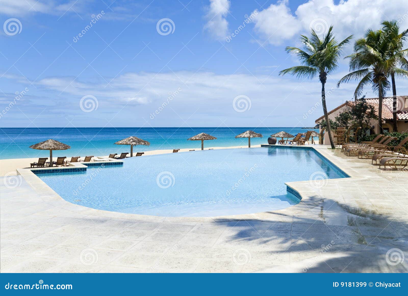 Swimming Pool on the Beach stock image. Image of sand - 9181399