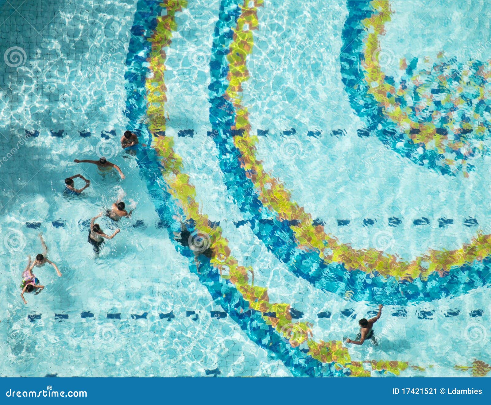 Swimming Pool Bird View View Stock Image - Image of exercise, swimmer ...