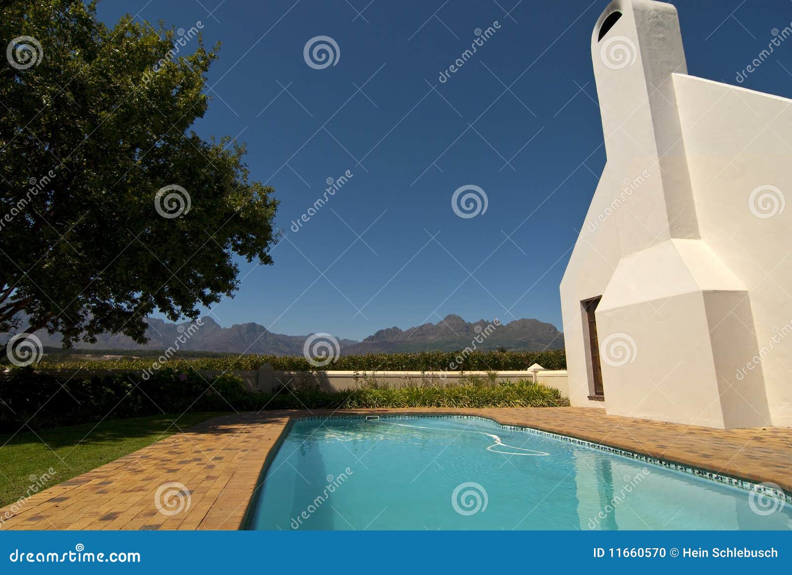 Swimming pool and blue sky stock photo. Image of hotel - 11660570