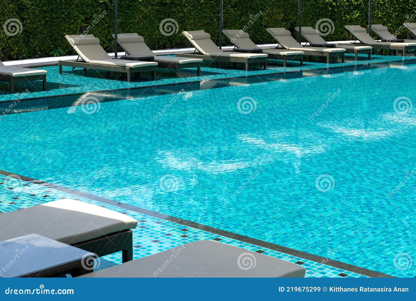 Swimming Pool Blue Transparent Water Stock Image - Image of pattern ...