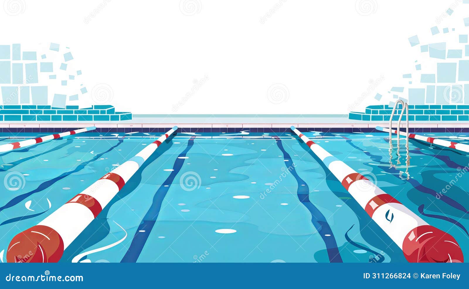 Swimming Background Graphics Template Stock Illustration - Illustration ...