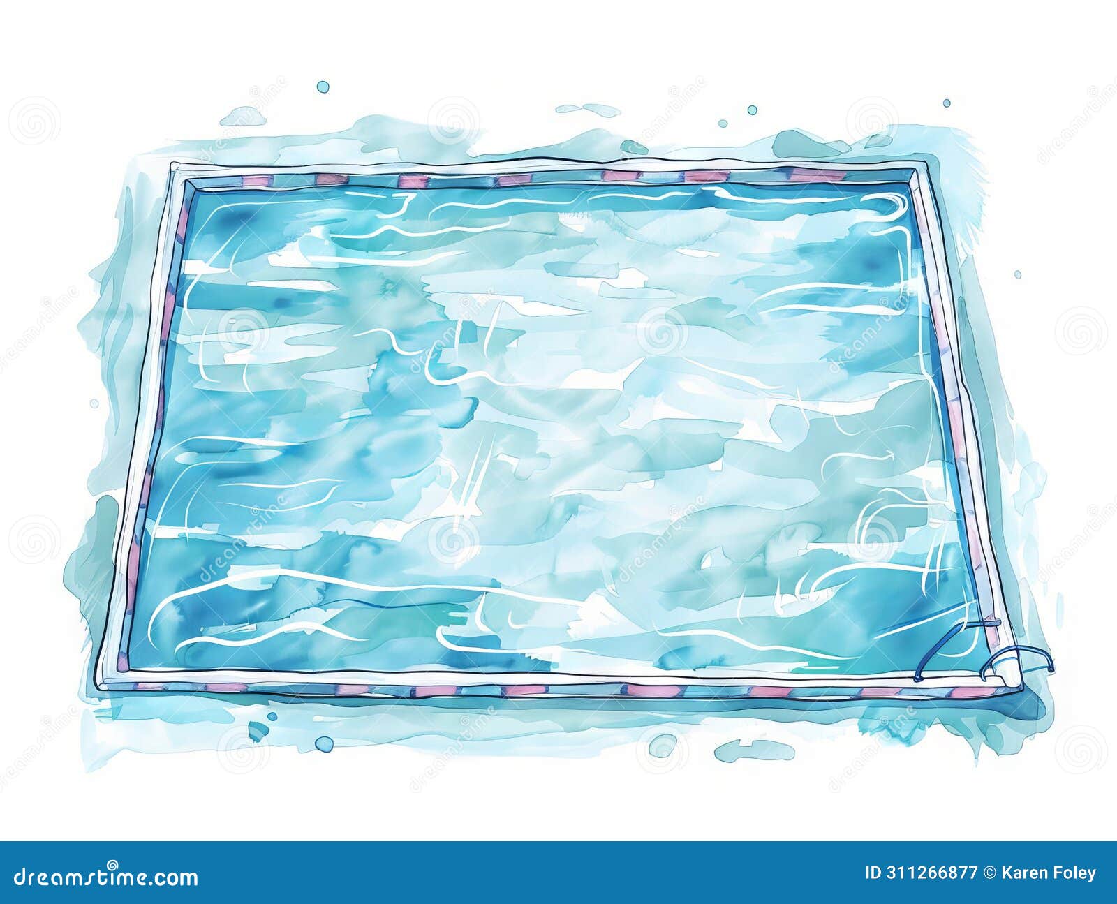 Swimming Background Graphics Template Stock Illustration - Illustration ...