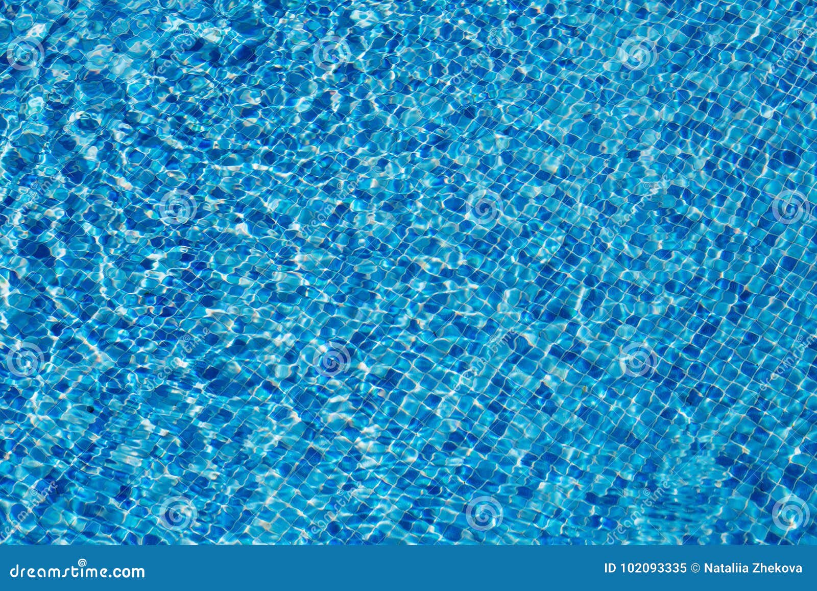 Swimming Pool Bottom Caustics Ripple and Flow with Waves Background ...