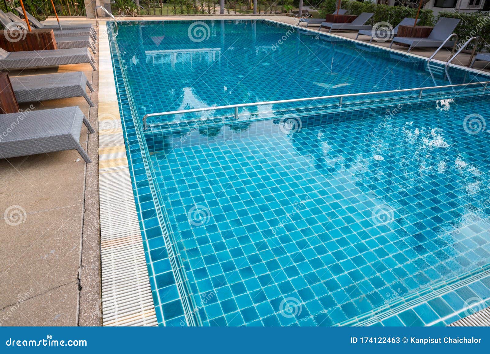 Swimming Pool.swimming Pool Bottom Caustics Ripple and Flow with Waves ...