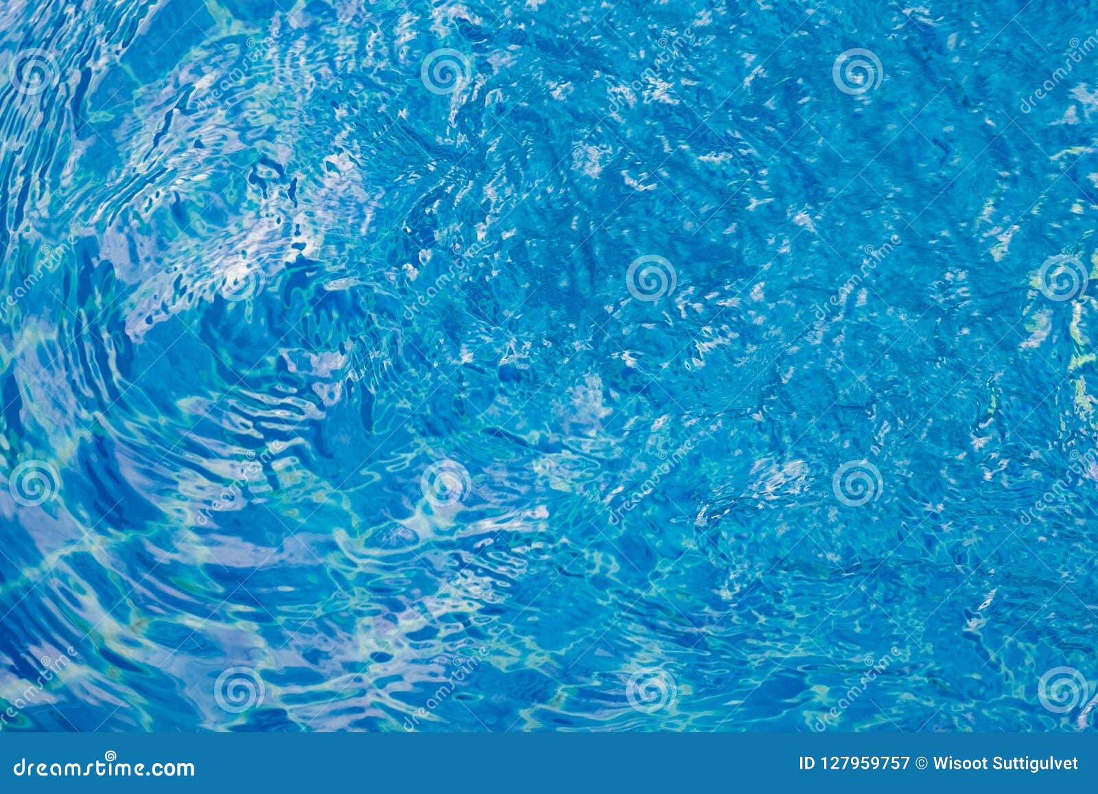 Blue Ripped Water in Swimming Pool Stock Image - Image of floor, blue ...