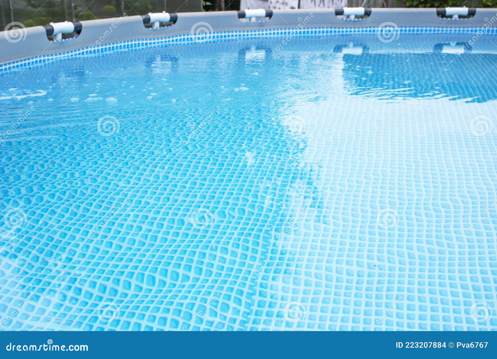 Swimming Pool Bottom Caustics Ripple and Flow with Waves Background ...