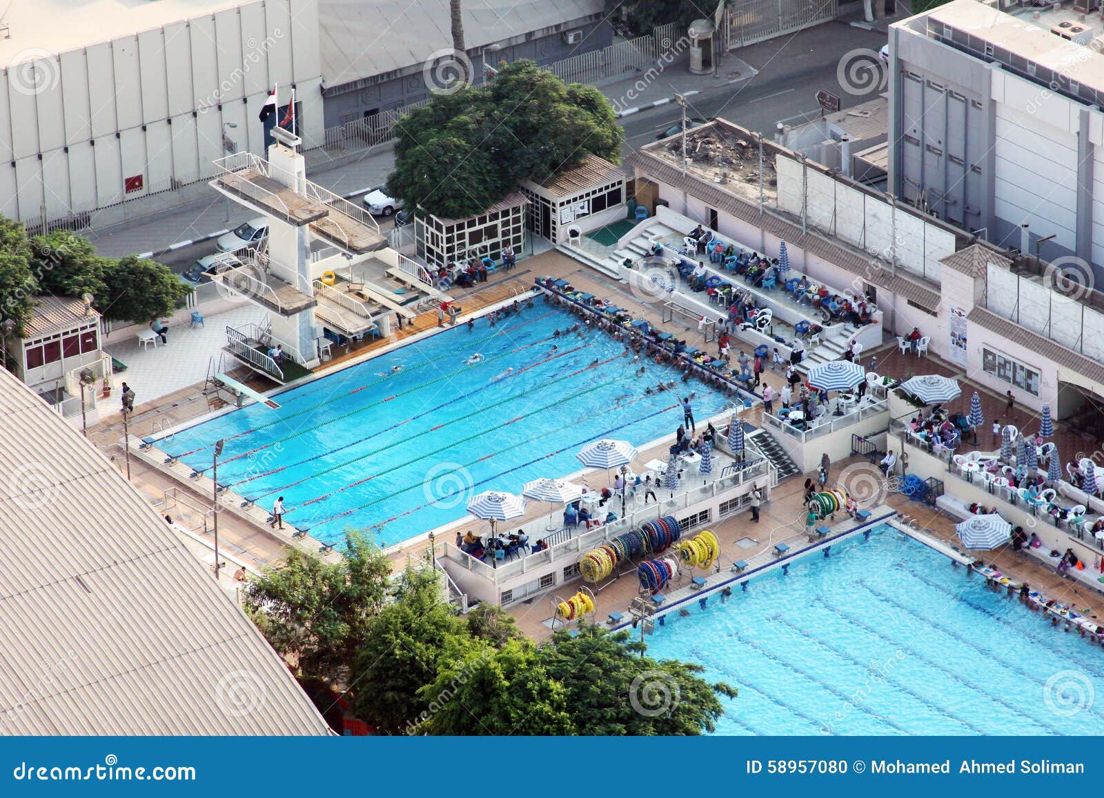 Swimming Pool from Cairo Tower Editorial Image - Image of architecture ...