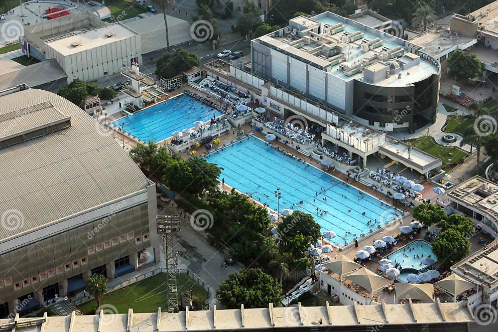 Swimming Pool from Cairo Tower in Egypt Editorial Photography - Image ...